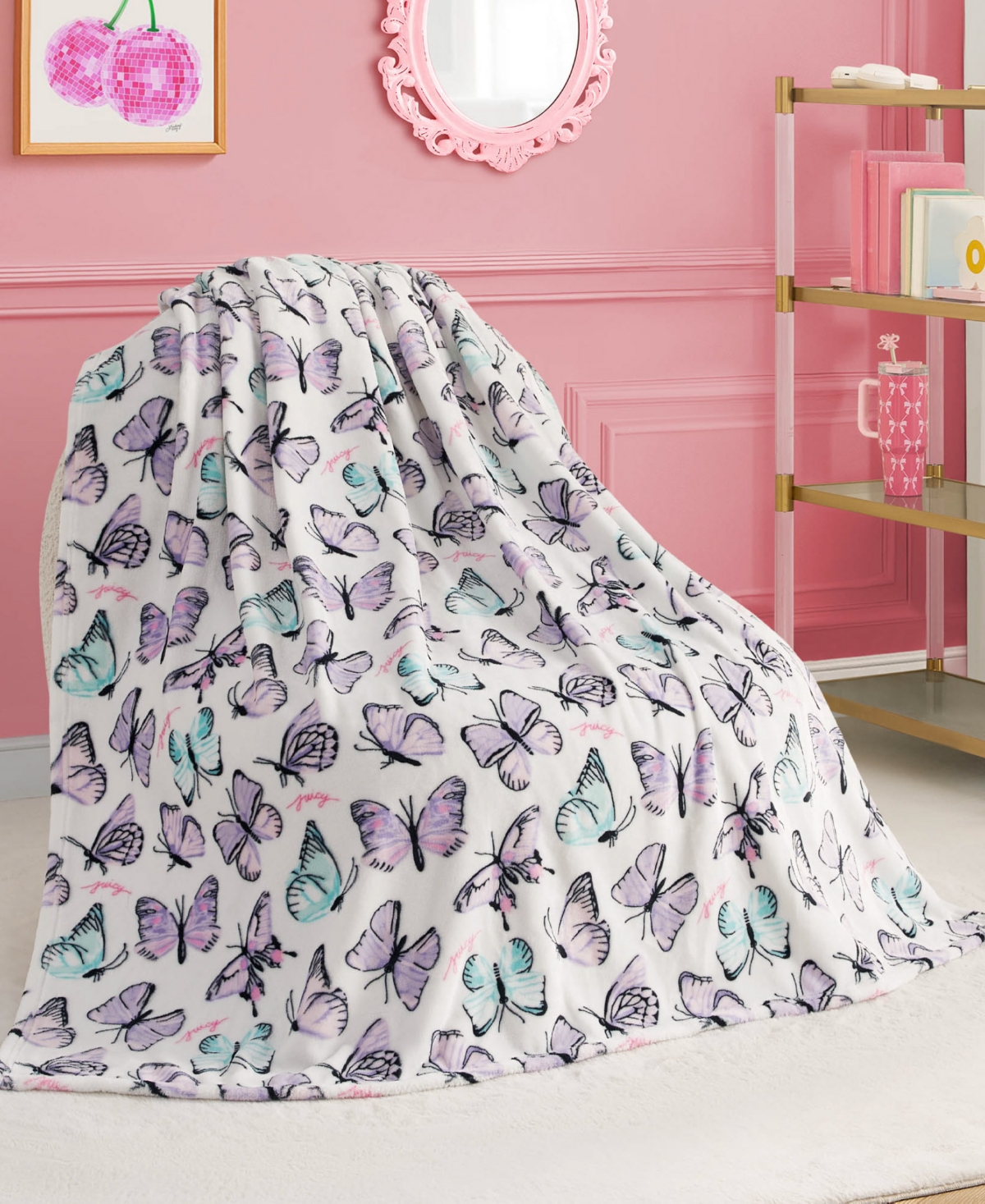 Click here for Juicy Couture Kids Plush Throw  50 x 70 - Flutters... prices