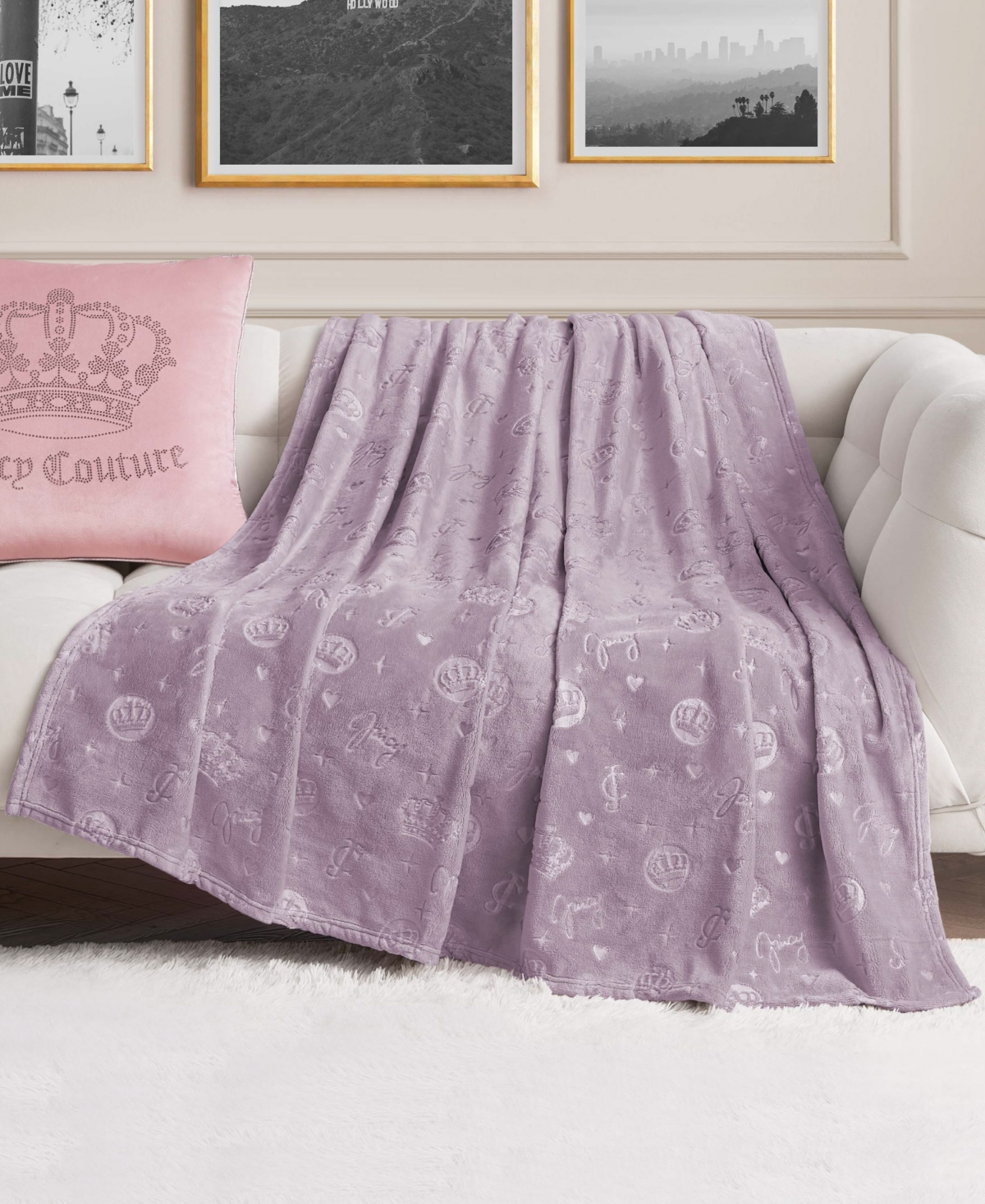 Click here for Juicy Couture Embossed Plush Oversized Throw  60 x... prices