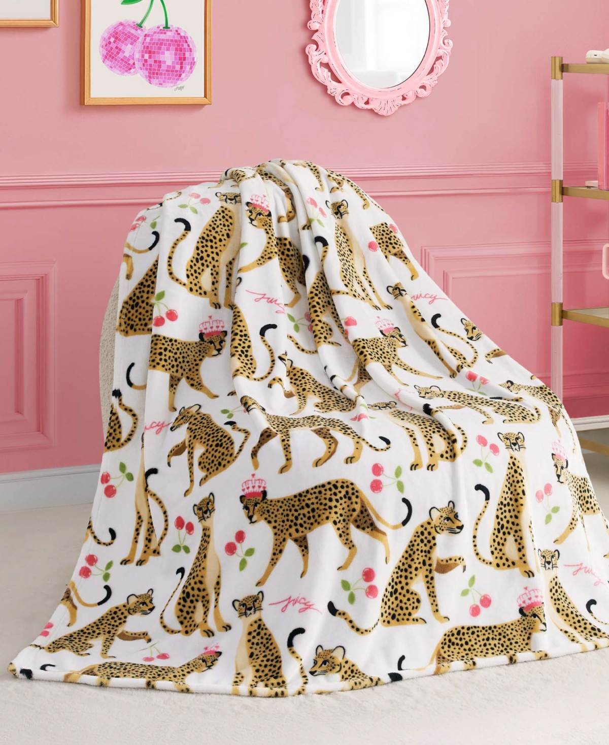 Click here for Juicy Couture Kids Plush Throw  50 x 70 - Cheetah... prices