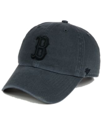'47 Brand Boston Red Sox Charcoal Clean Up Cap - Macy's