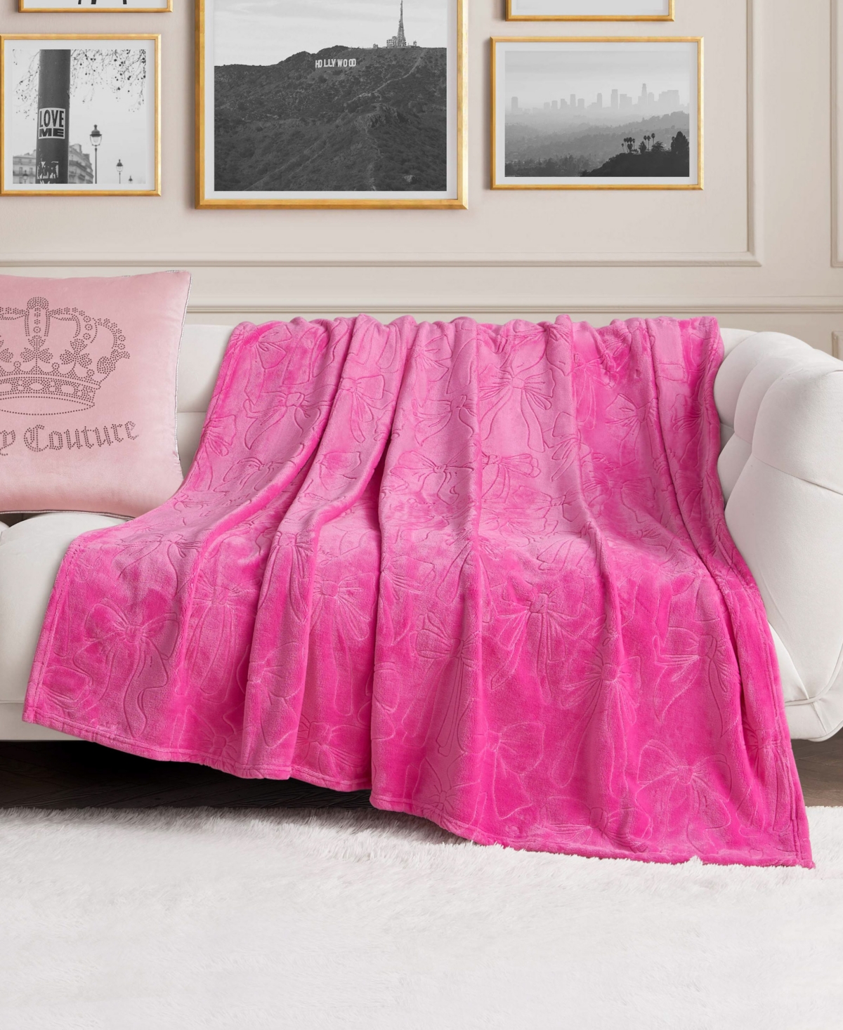 Click here for Juicy Couture Embossed Plush Oversized Throw  60 x... prices