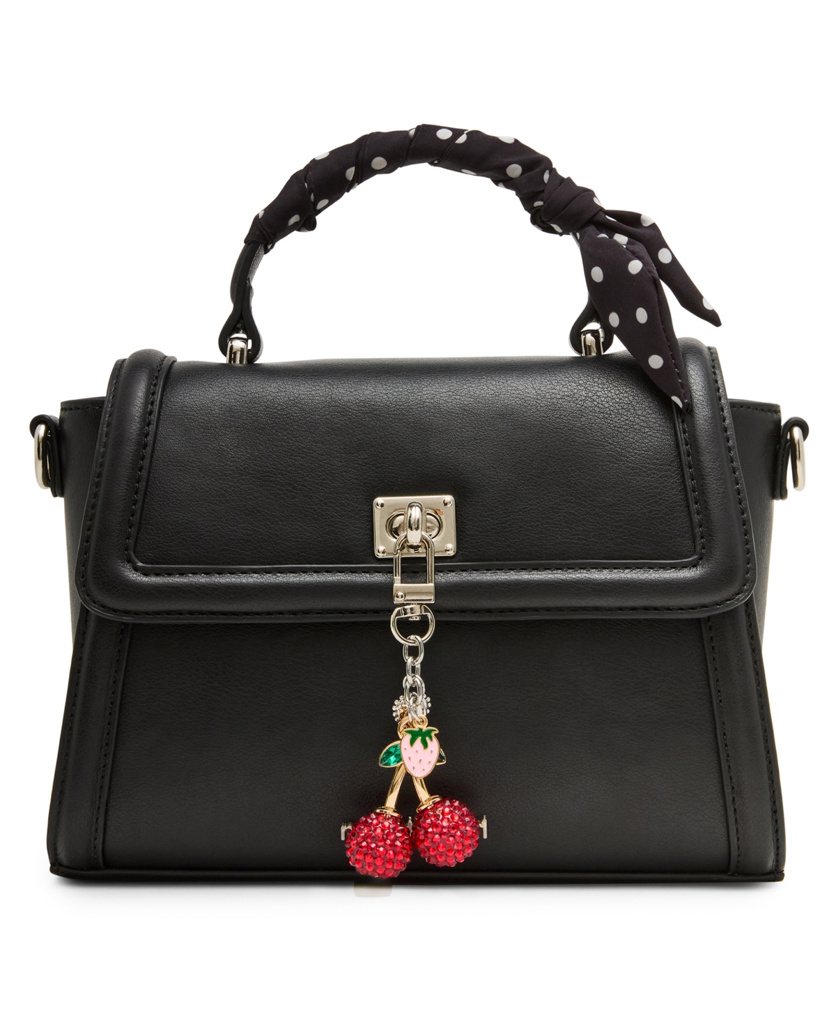 Click here for Madden Girl Leahs Straw Top Handle Bag - Black prices