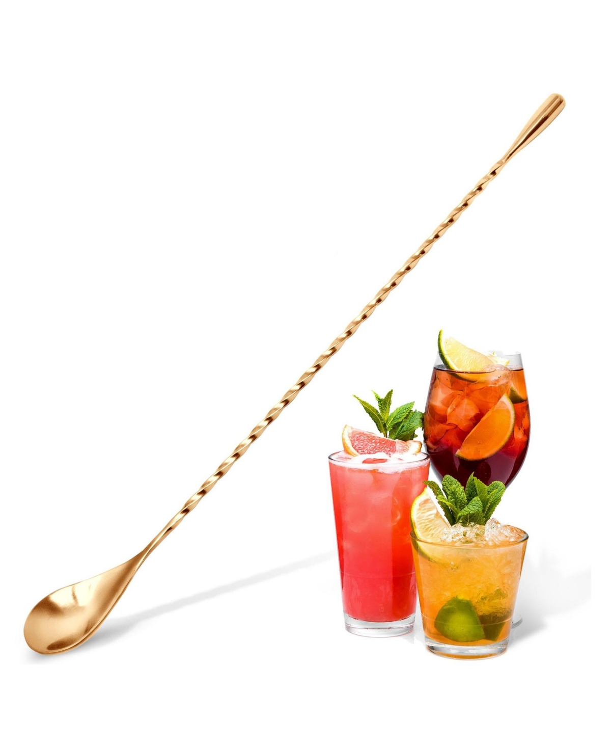 Click here for Premium 12 Inch Spiral Stainless Steel Cocktail Sp... prices