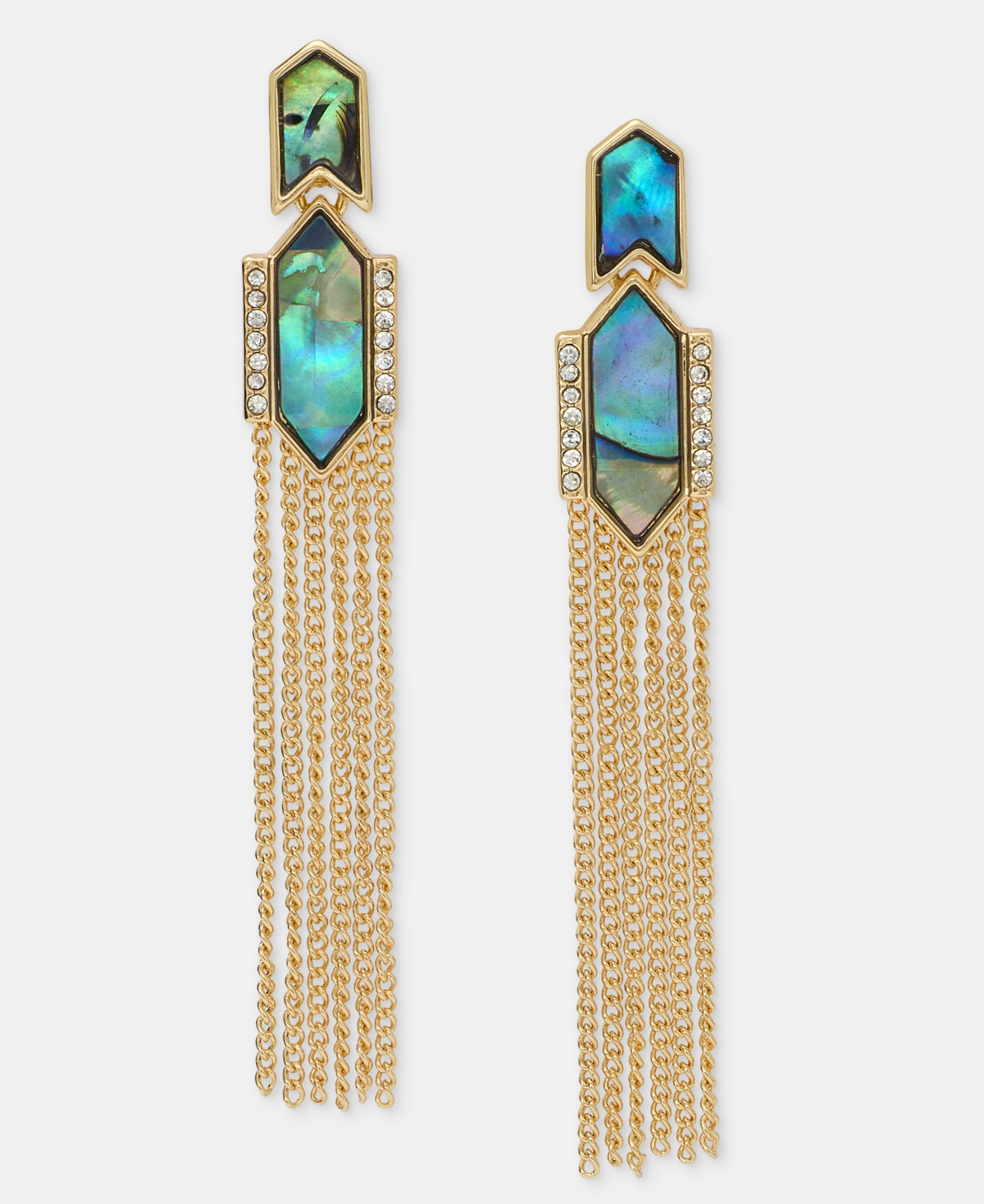 Click here for lonna & lilly Gold-Tone Post Chain Linear Earrings... prices