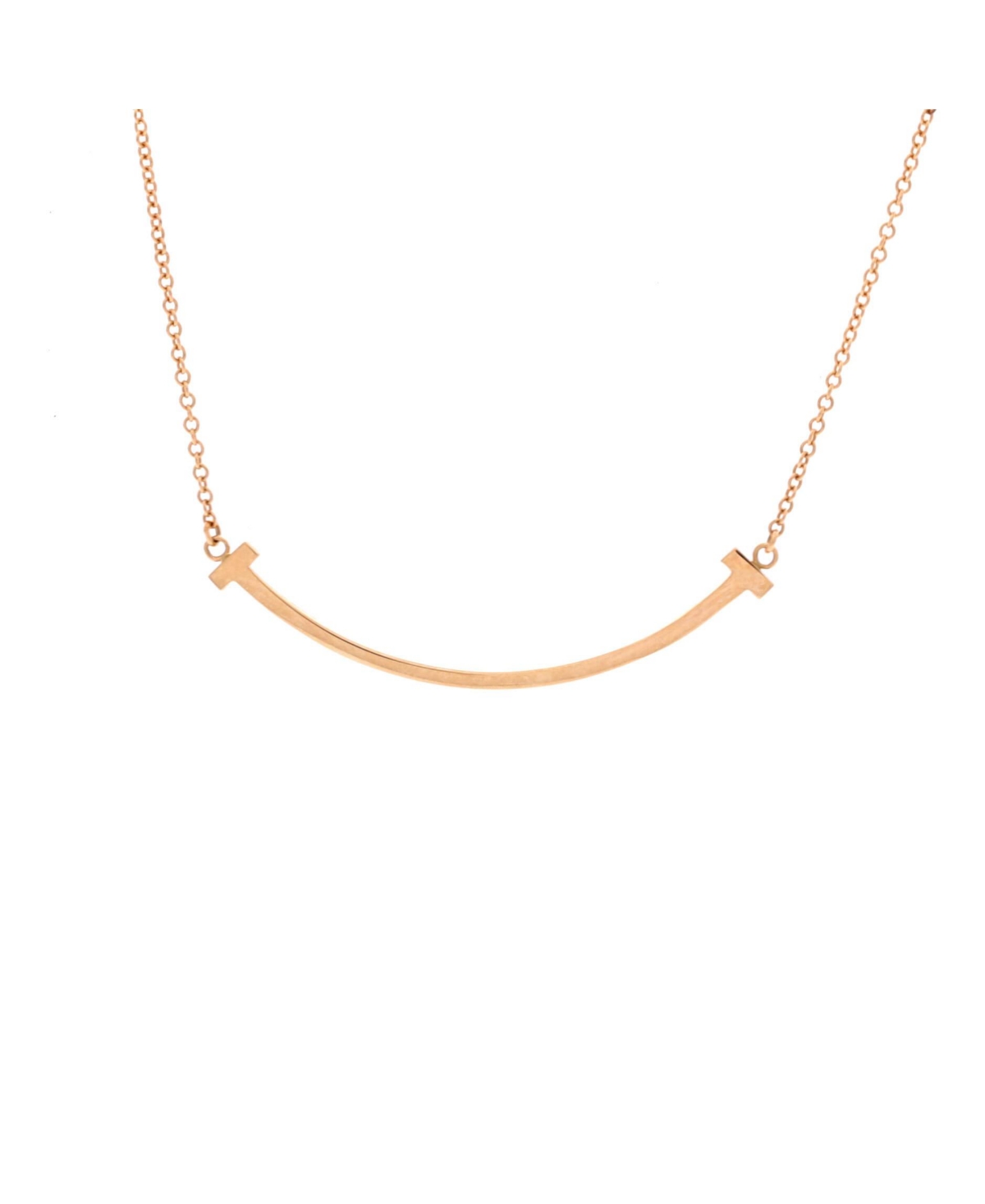 Click here for Pre-Owned Tiffany & Co T Smile Pendant Necklace -... prices