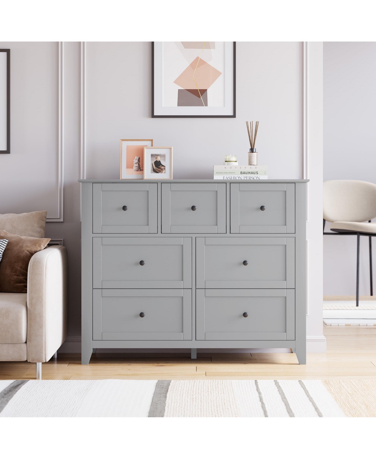 Click here for gaomon Dresser with 7 Deep Drawers for Bedroom  Fa... prices