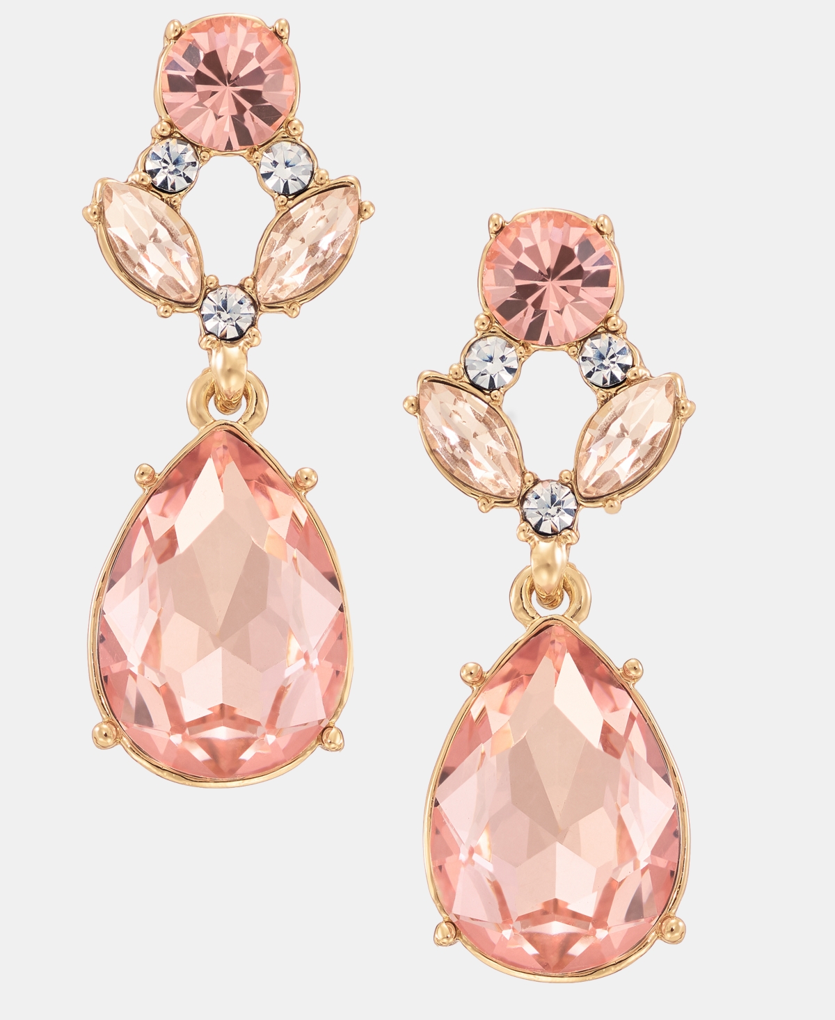 Click here for Givenchy Crystal Drop Earrings - Pink prices