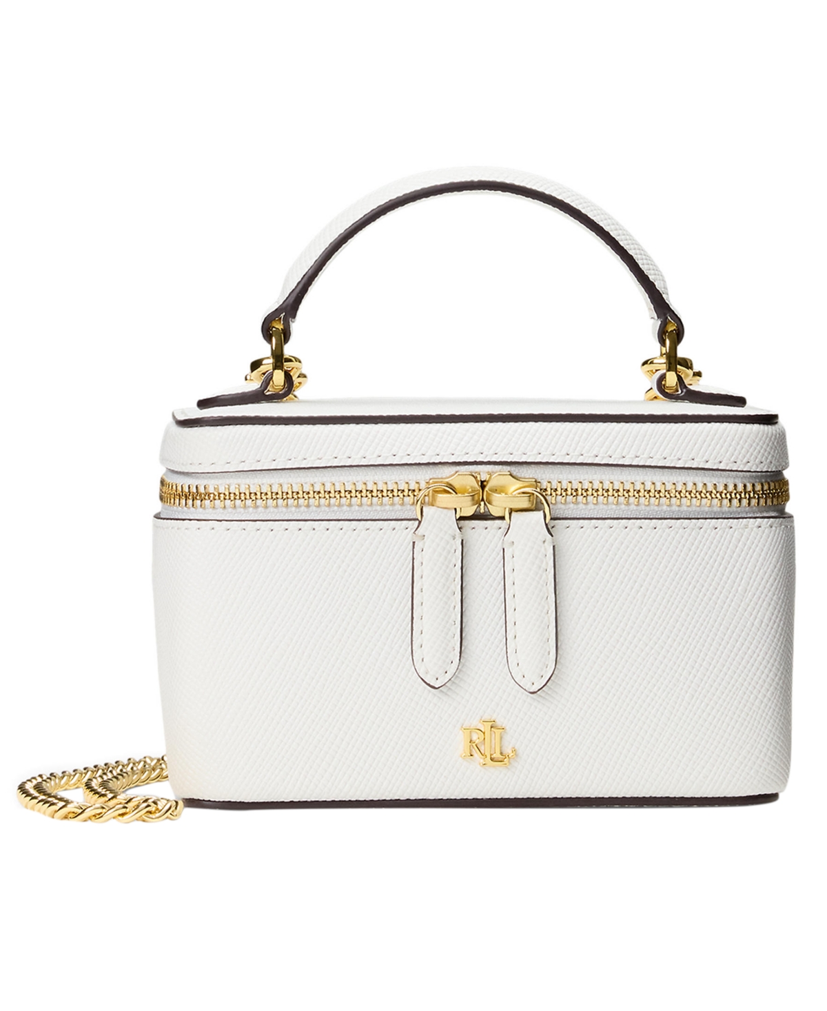 Click here for Lauren Ralph Lauren Hallee Small Leather Crossbody... prices