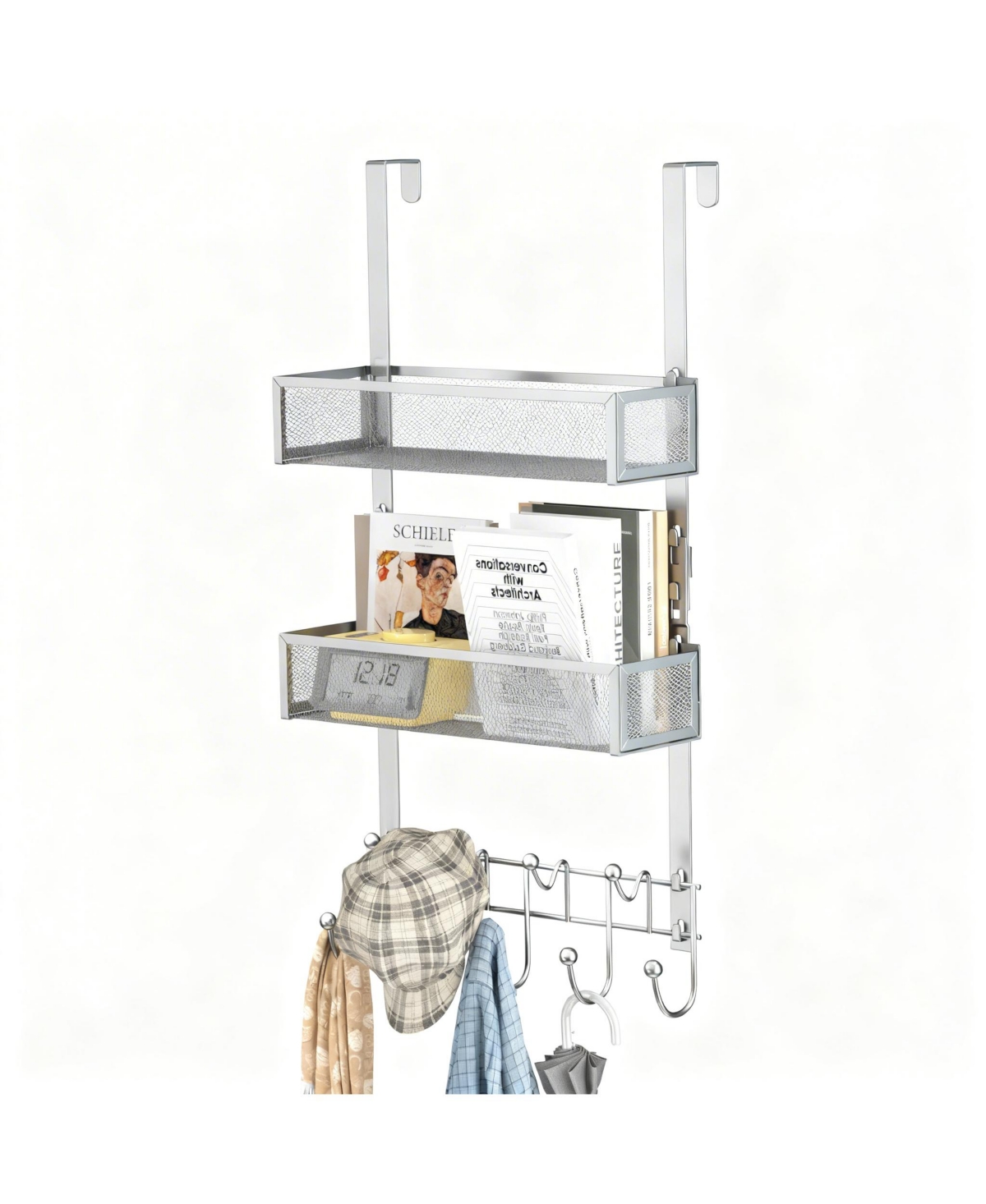 Click here for Yigii Over The Door Organizer with 9 Hooks & 2 Bas... prices