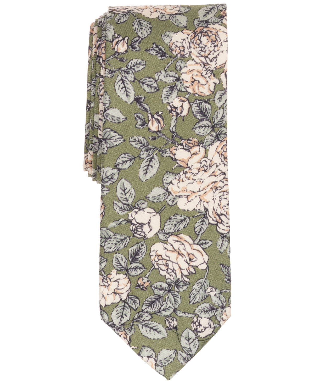 Click here for Penguin Mens Granfield Floral Skinny Tie - Green prices