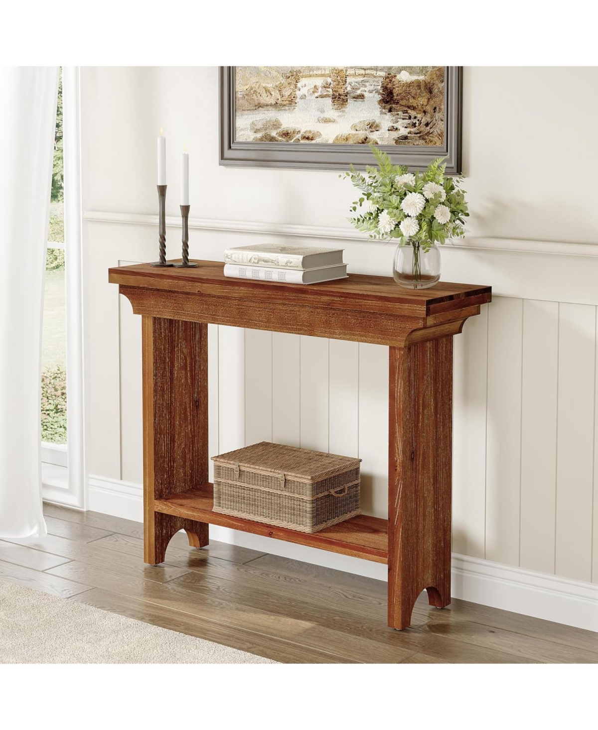 Click here for Tribesigns Solid Wood Console Table  39.4" En... prices