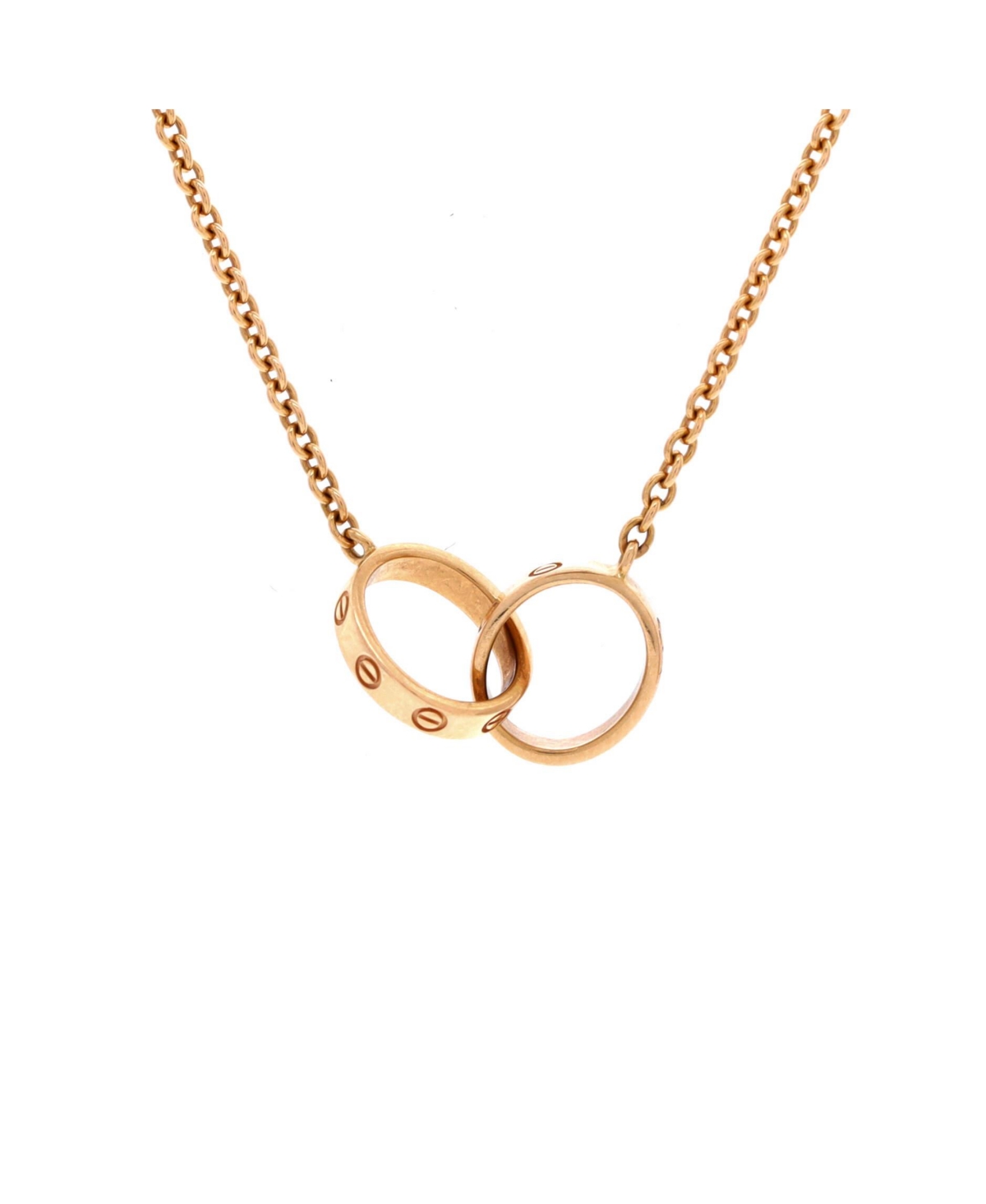 Click here for Pre-Owned Cartier Love Interlocking Necklace - 18k... prices