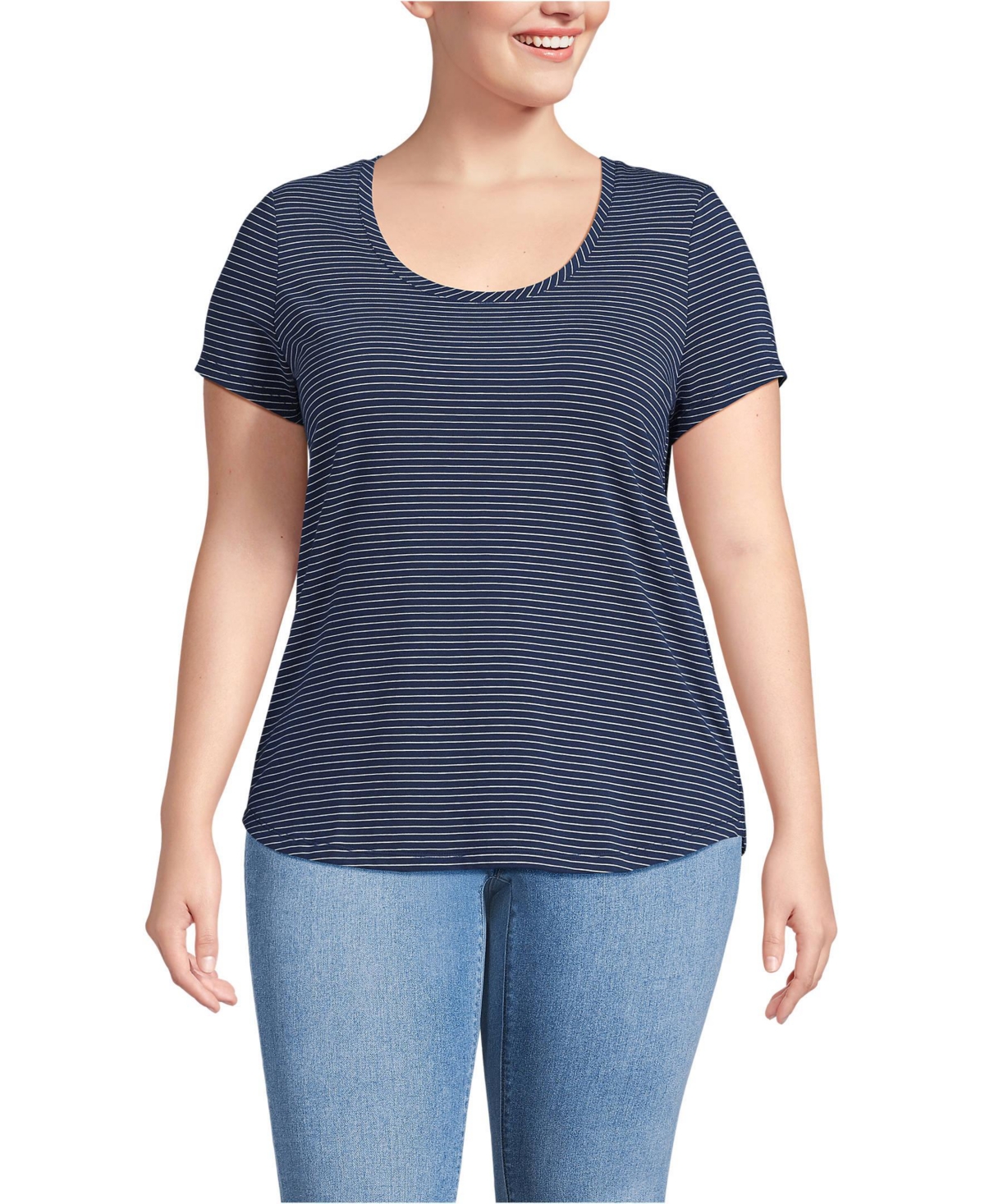 Click here for Lands End Plus Size Short Sleeve Lightweight Jerse... prices