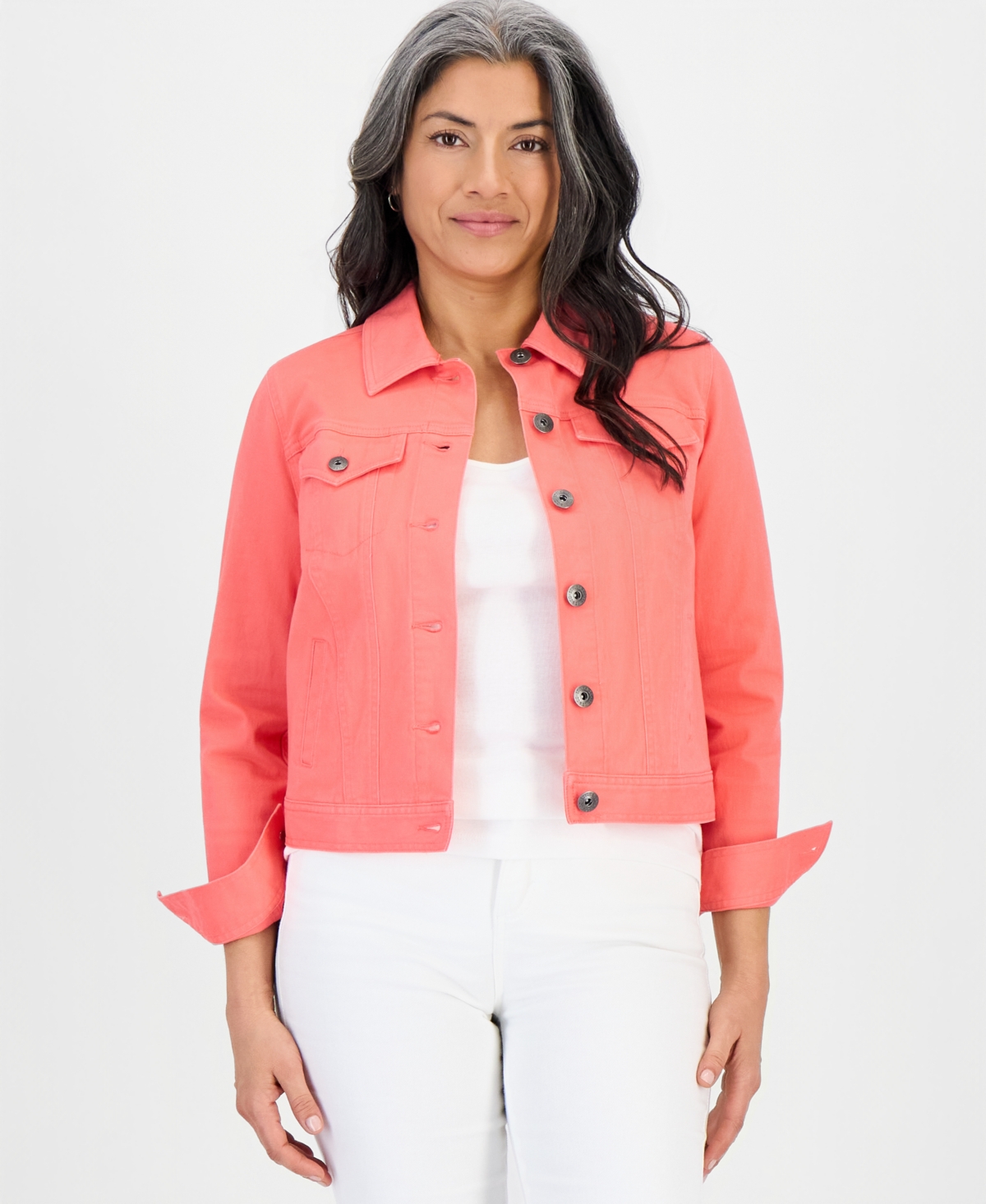 Click here for Style & Co Petite Classic Denim Jacket  Created fo... prices
