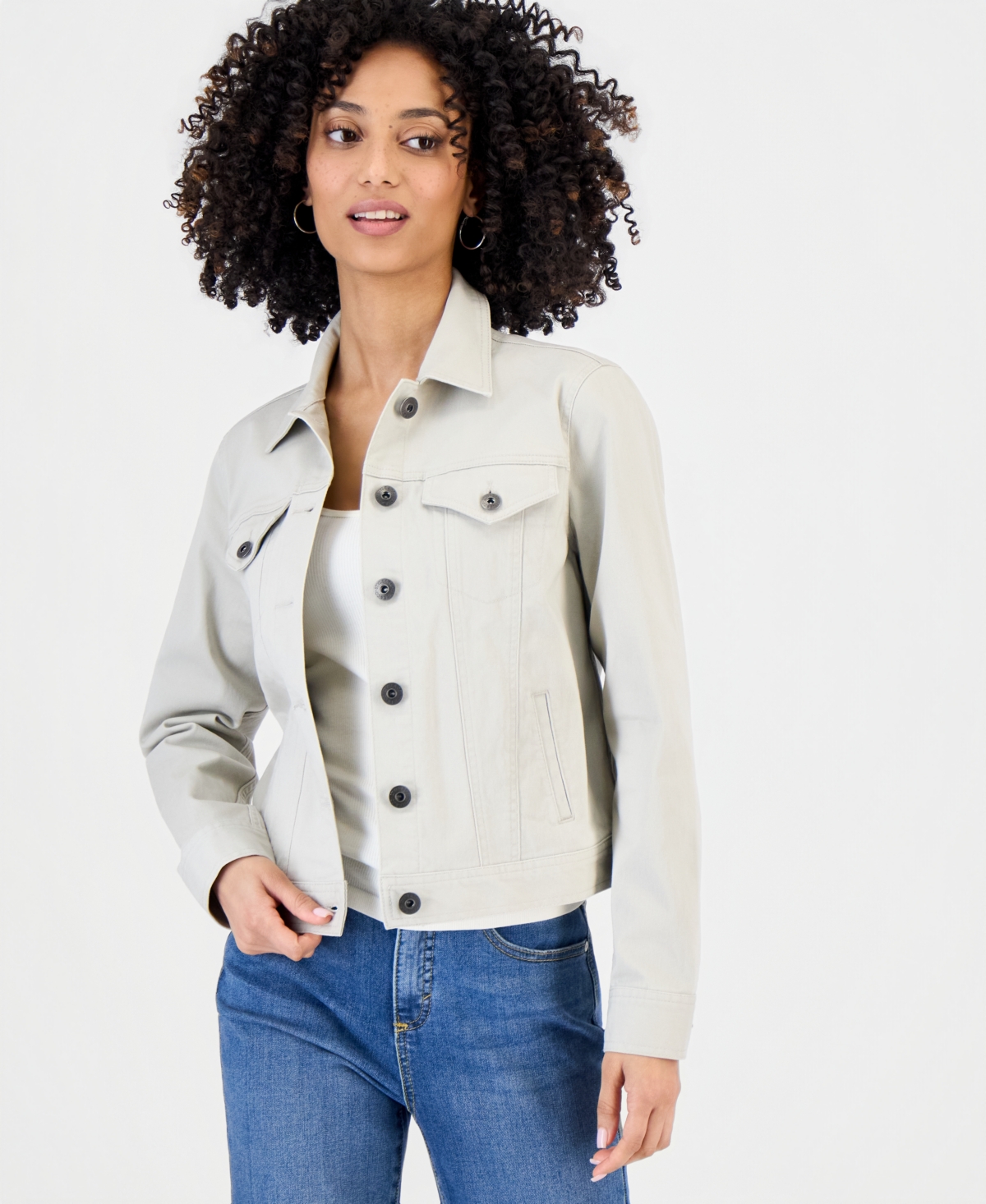 Click here for Style & Co Petite Classic Denim Jacket  Created fo... prices