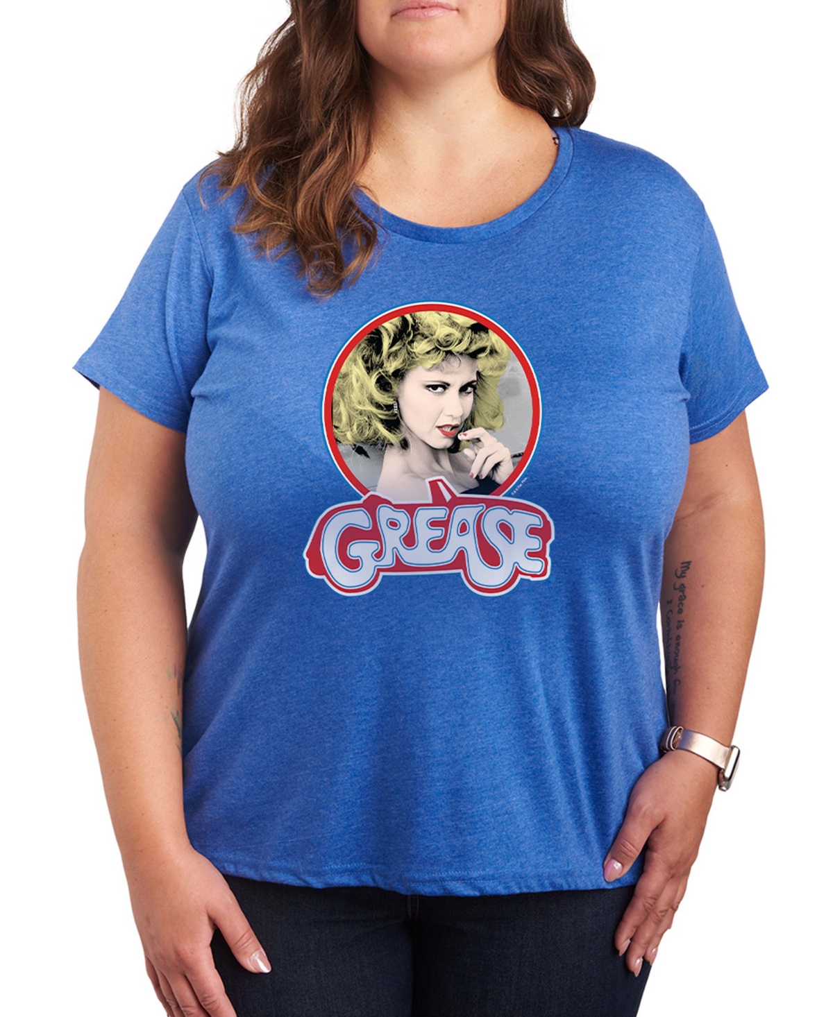 Click here for Hybrid Apparel Plus Size Grease Sandy Graphic Crew... prices