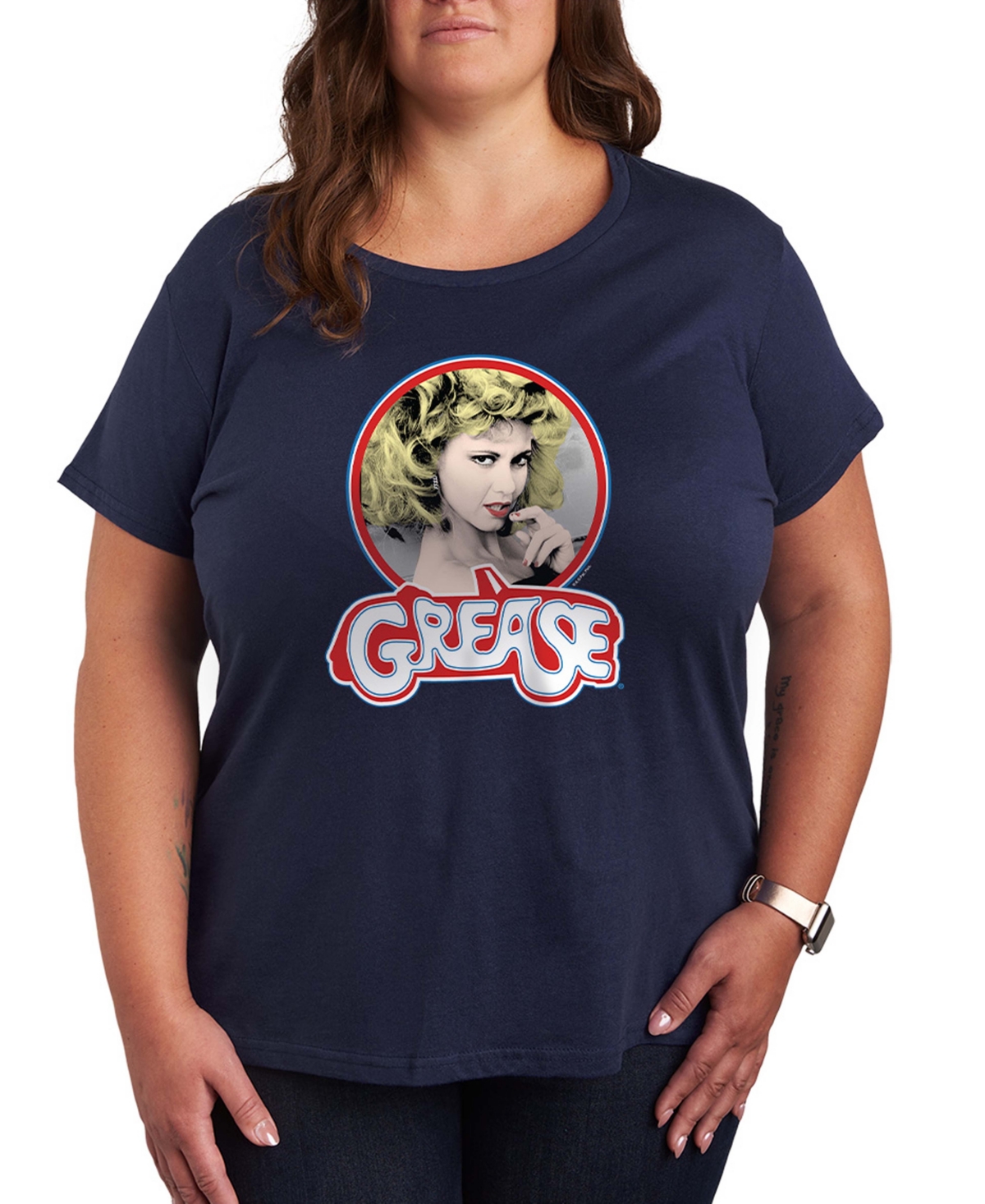 Click here for Hybrid Apparel Plus Size Grease Sandy Graphic Crew... prices