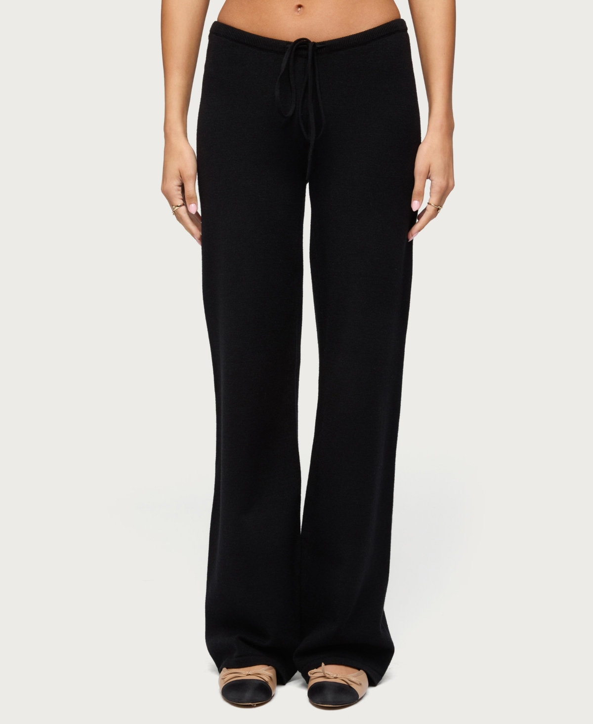 Click here for Edikted Womens Montanna Knit Pants - Black prices