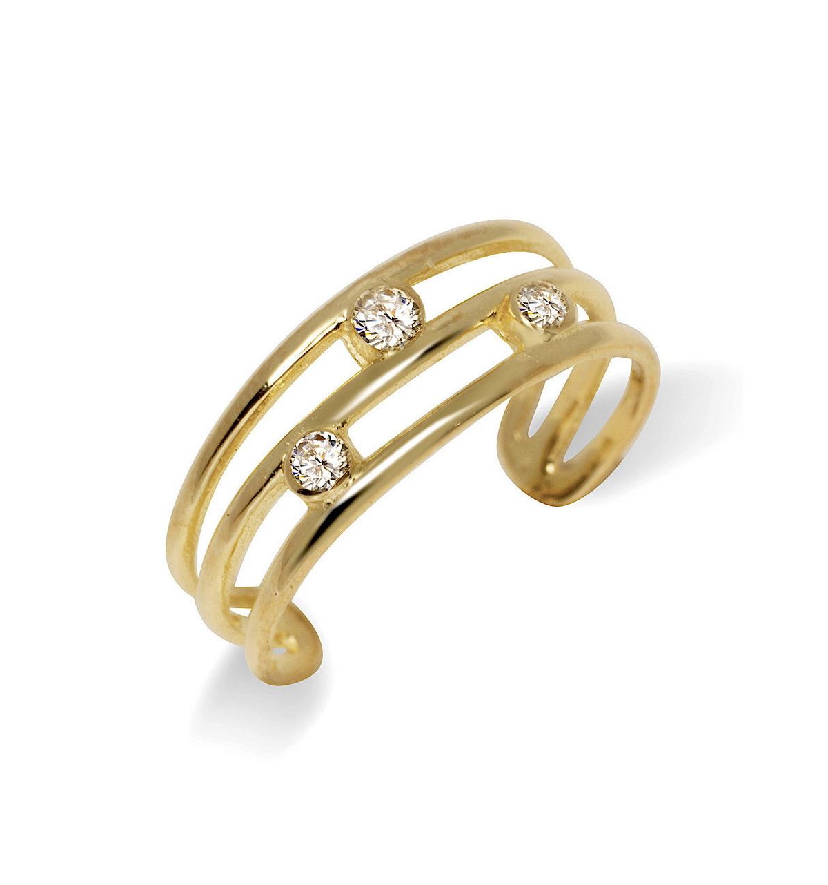 Click here for Curata Jewelry Solid Scattered Cubic Zirconia Adju... prices