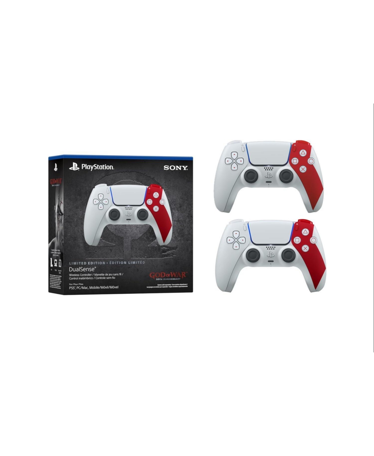 Click here for PlayStation 5 Dual Sense Controller 2 pack God of... prices