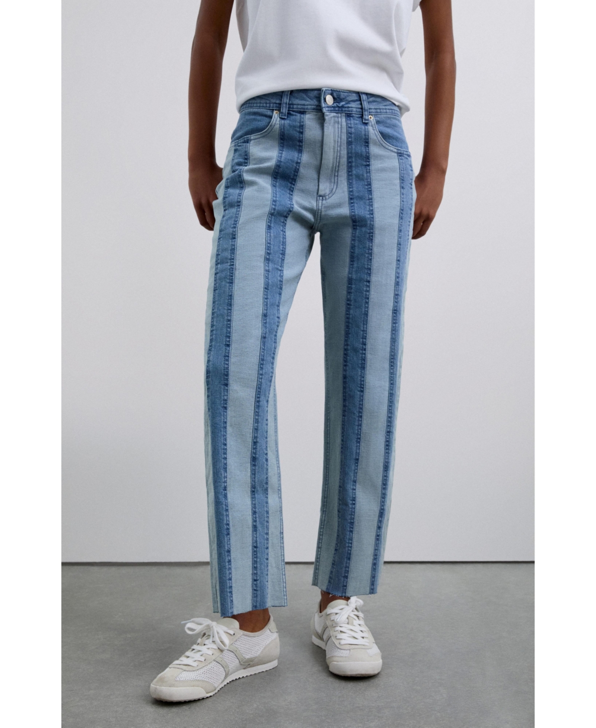 Click here for Scalpers Womens Straight Patch Denim Pant - Open b... prices