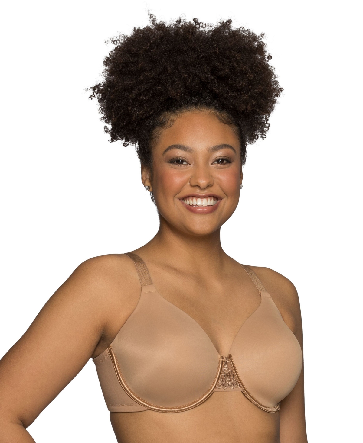 Vanity Fair Beauty Back Smoothing Full-Figure Contour Bra - Totally Tan