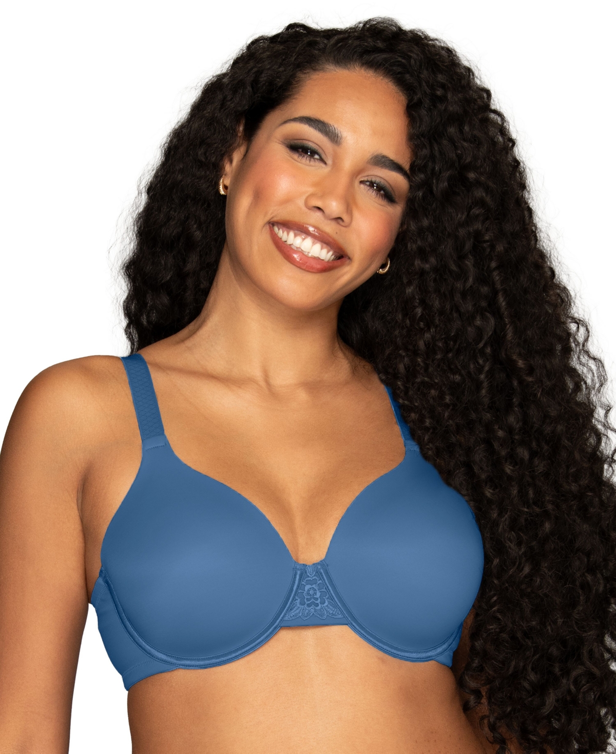 Vanity Fair Beauty Back Smoothing Full-Figure Contour Bra - Goodnight Blue