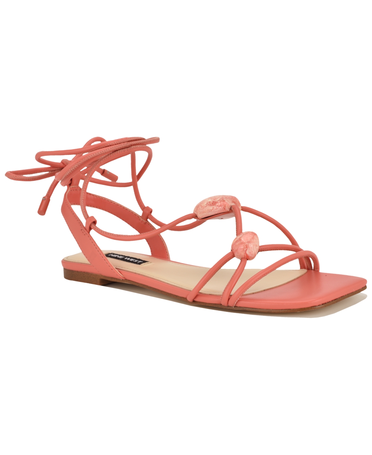 Click here for Nine West Womens Niraa Strappy Tie-Up Sandals - Co... prices