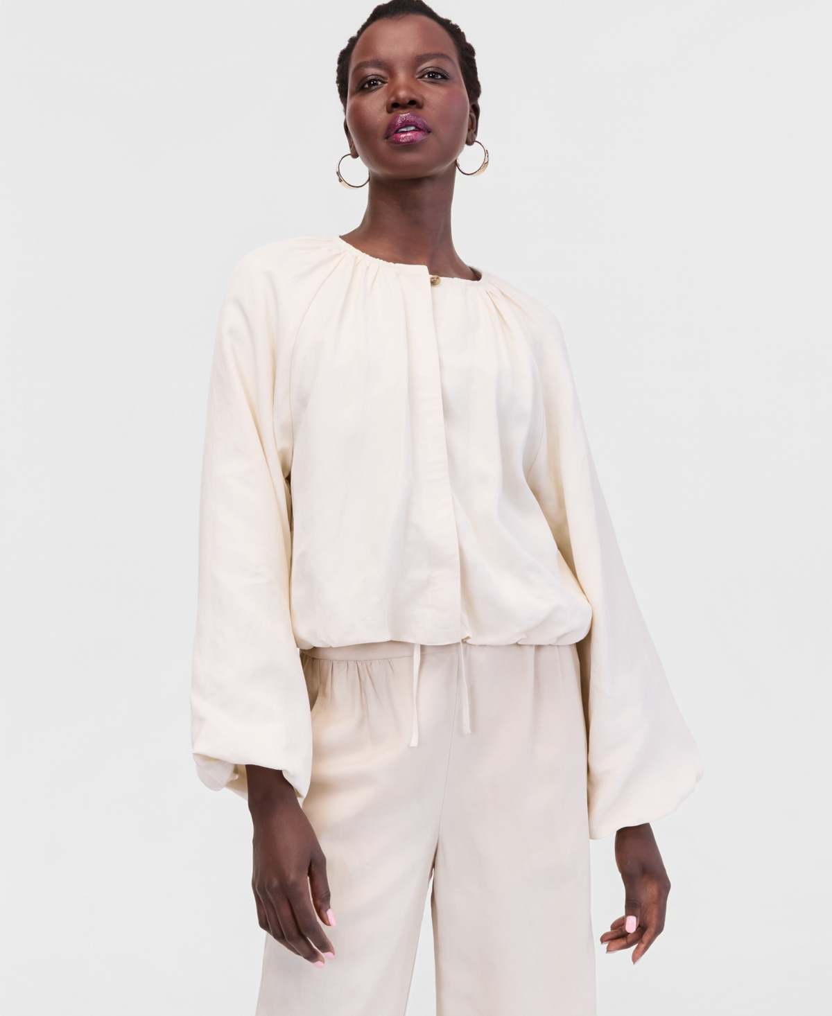 Click here for I.n.c. International Concepts Womens Blouson-Sleev... prices