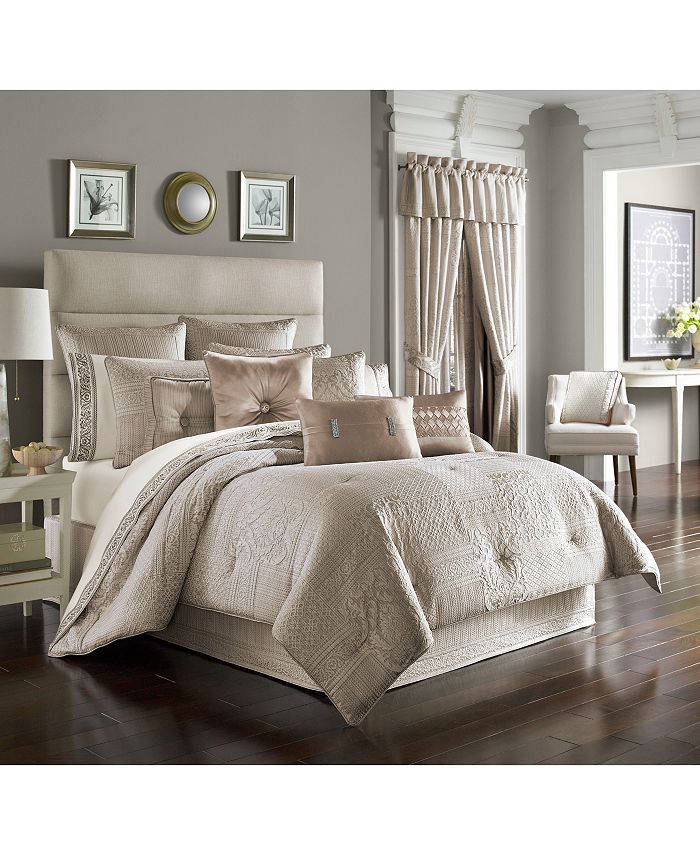 J Queen New York Wilmington Alabaster Queen 4-Pc. Comforter Set - Macy's