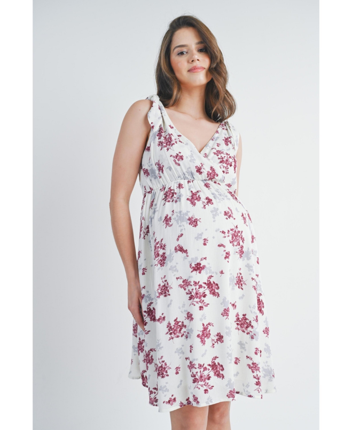Click here for Hello Miz Maternity Nursing Floral Empire Waist Sl... prices