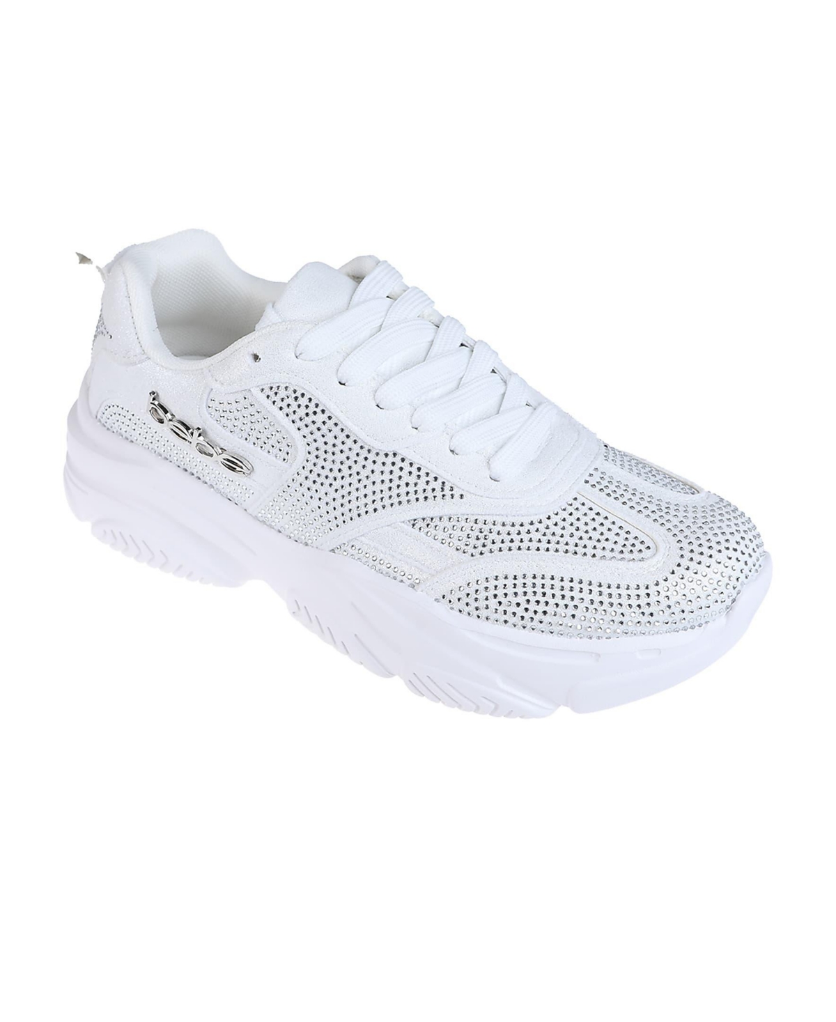 Click here for bebe Womens Sneaker with Mesh Upper and Rhinestone... prices