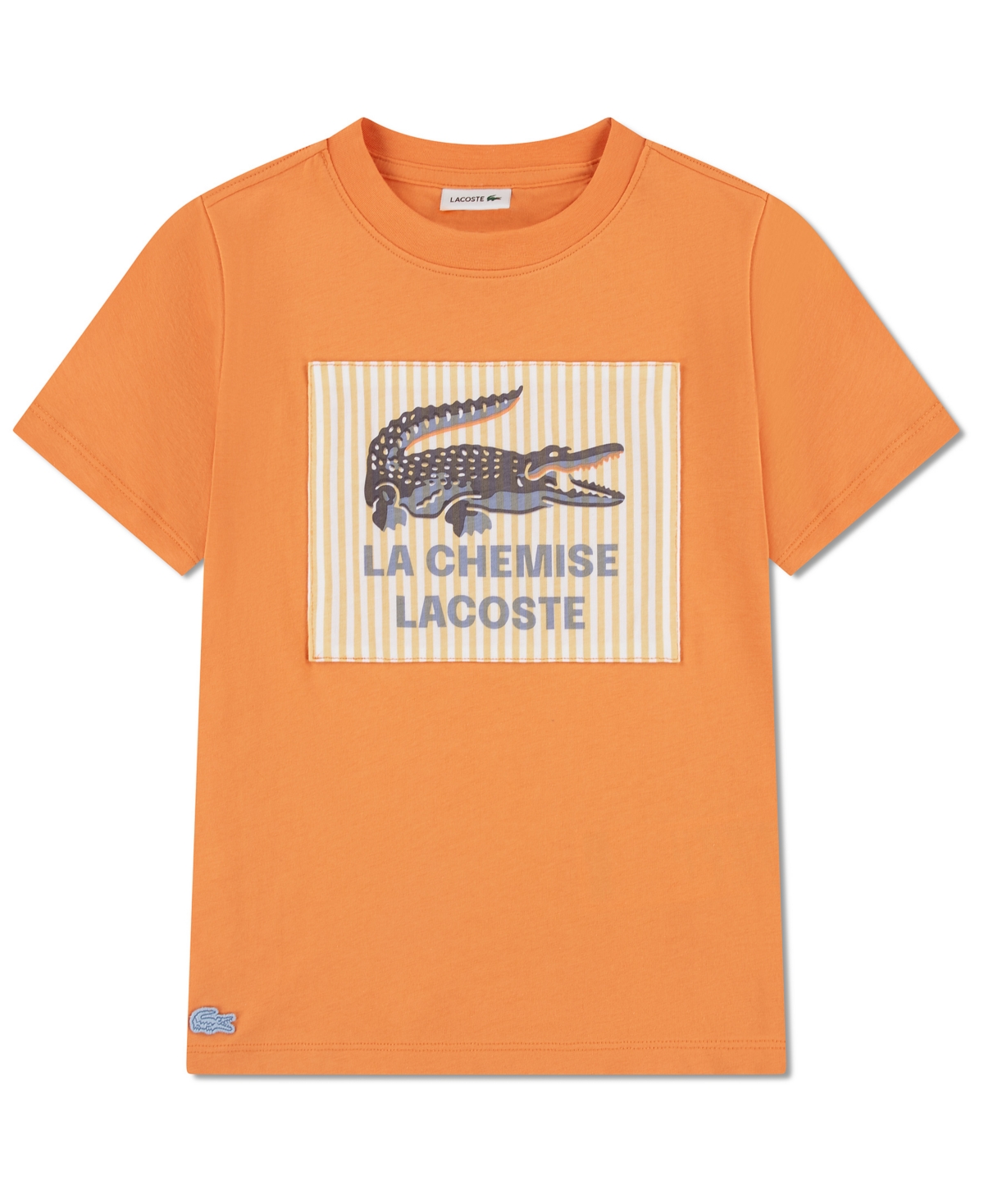 Click here for Lacoste Boys 10-16 Applique Detail Crewneck T-Shir... prices