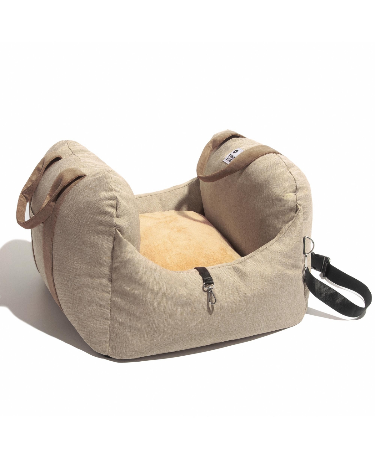 Click here for FunnyFuzzy First Class Dog Car Seat Bed - Khaki prices