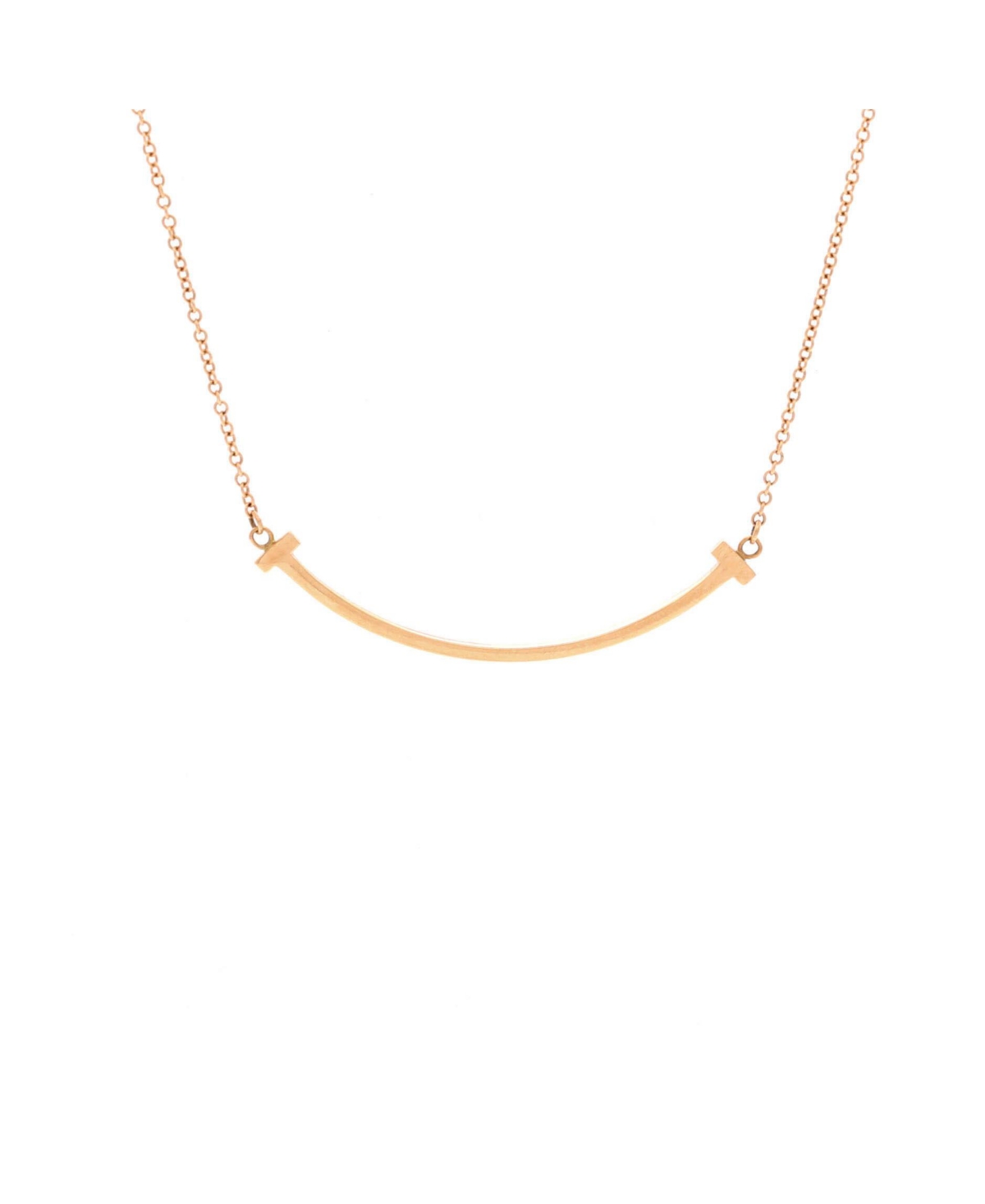 Click here for Pre-Owned Tiffany & Co T Smile Pendant Necklace -... prices