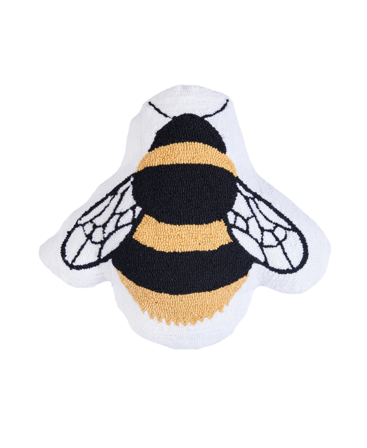 Click here for C&F Home Bumble Bee Hooked Shaped Throw Pillow - Y... prices