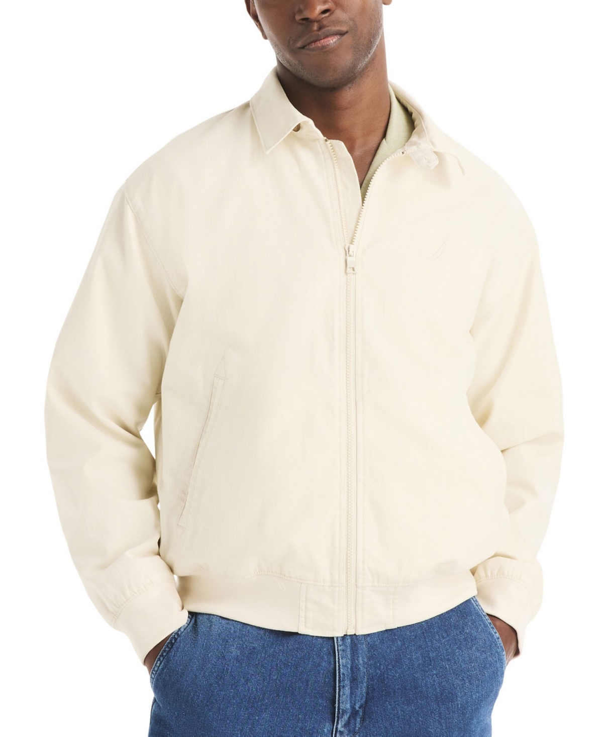 Click here for Nautica Mens Full-Zip Long-Sleeve Jacket - Natural prices