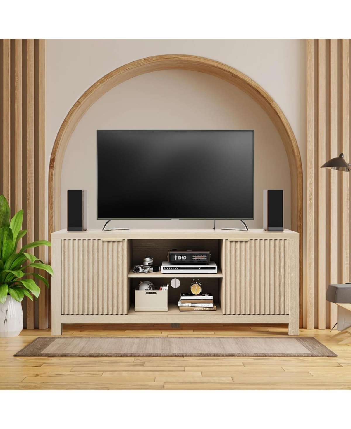 Click here for gaomon 65" Fluted Tv Stand - Modern Entertain... prices