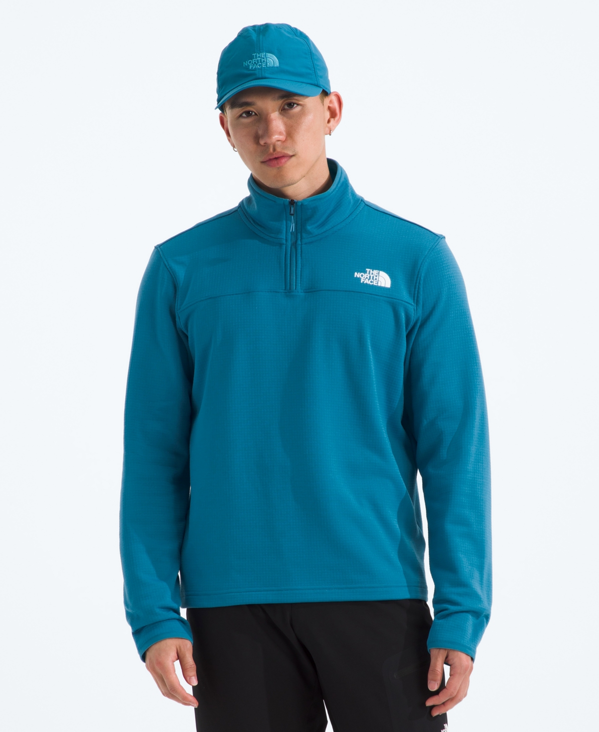 Click here for The North Face Mens Cedar Trail Grid Quarter-Zip J... prices