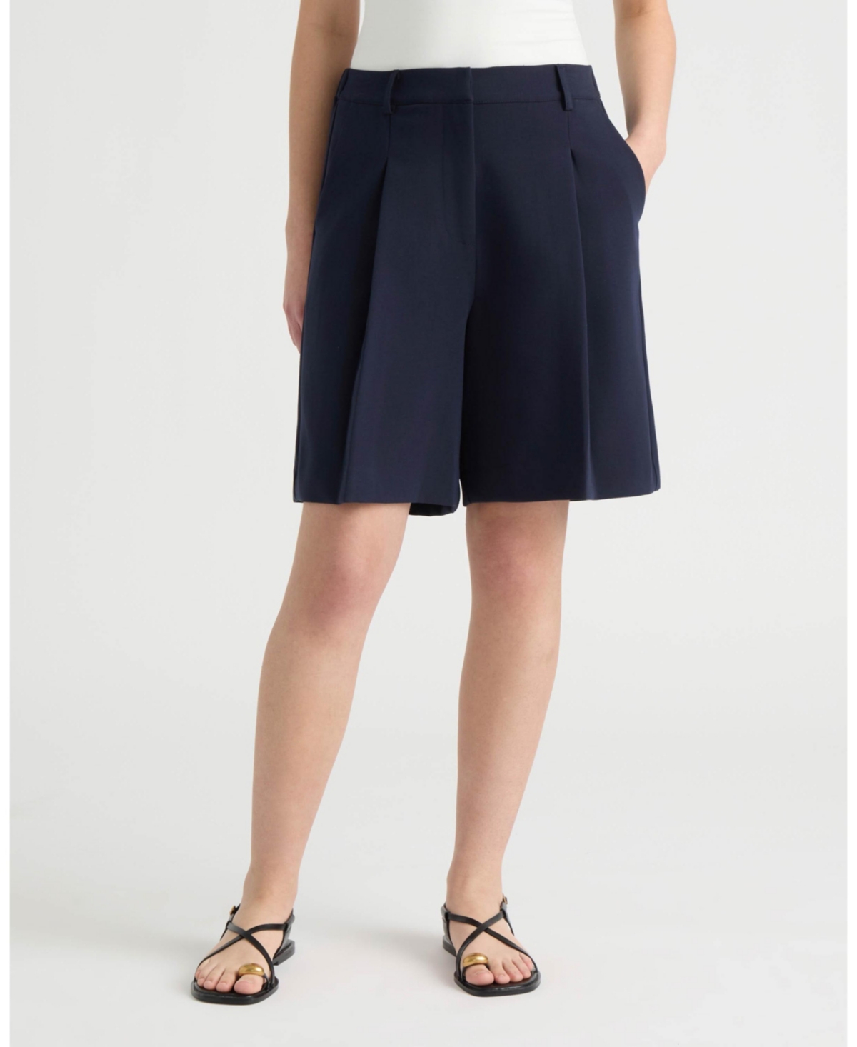 Click here for Nvlt Womens Bermuda Short - Navy prices