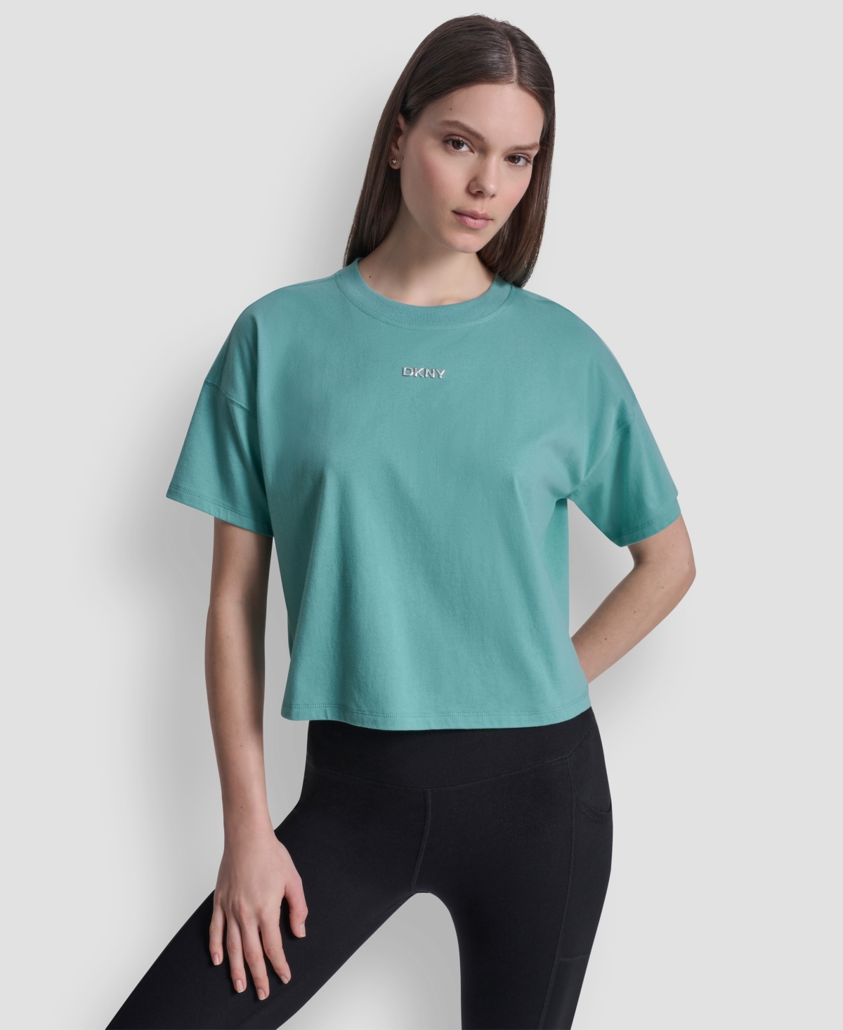 Click here for Dkny Sport Womens Metallic Bubble Logo Drop Should... prices