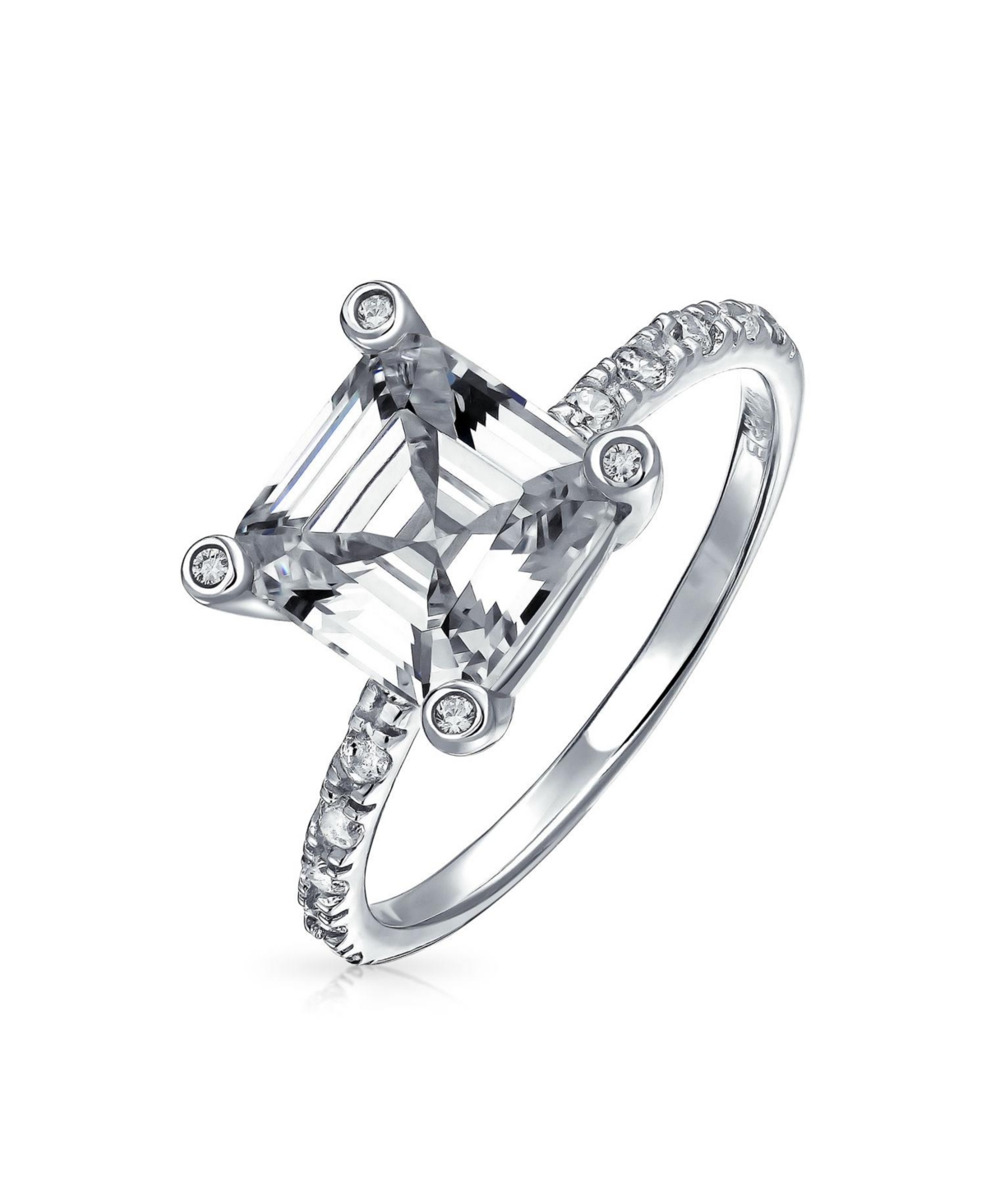 Click here for Bling Jewelry Art Deco Style 3CT Cz Square Asscher... prices