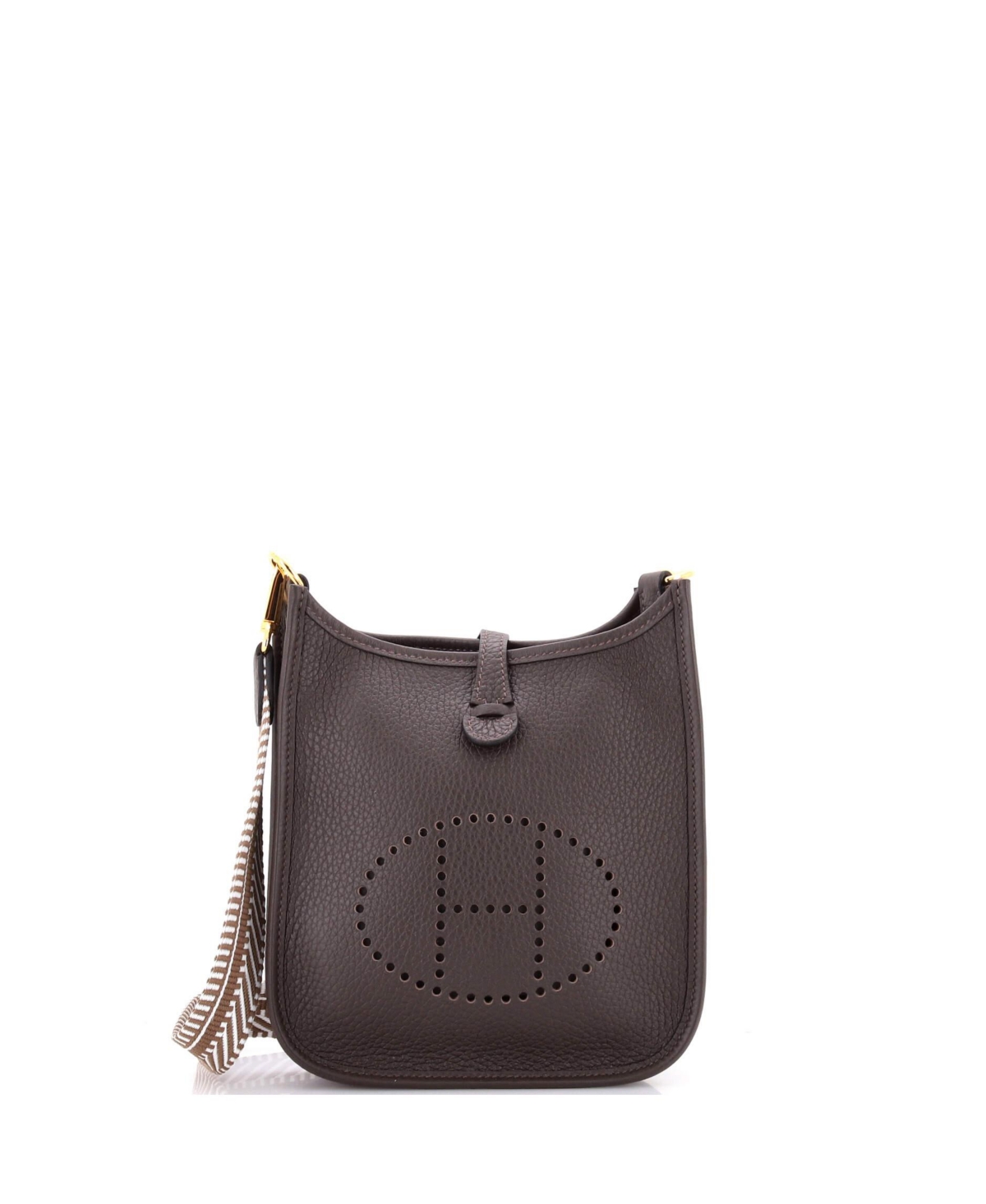 Click here for Pre-Owned HERMES Tpm Evelyne Bag Gen Iii Clemence... prices