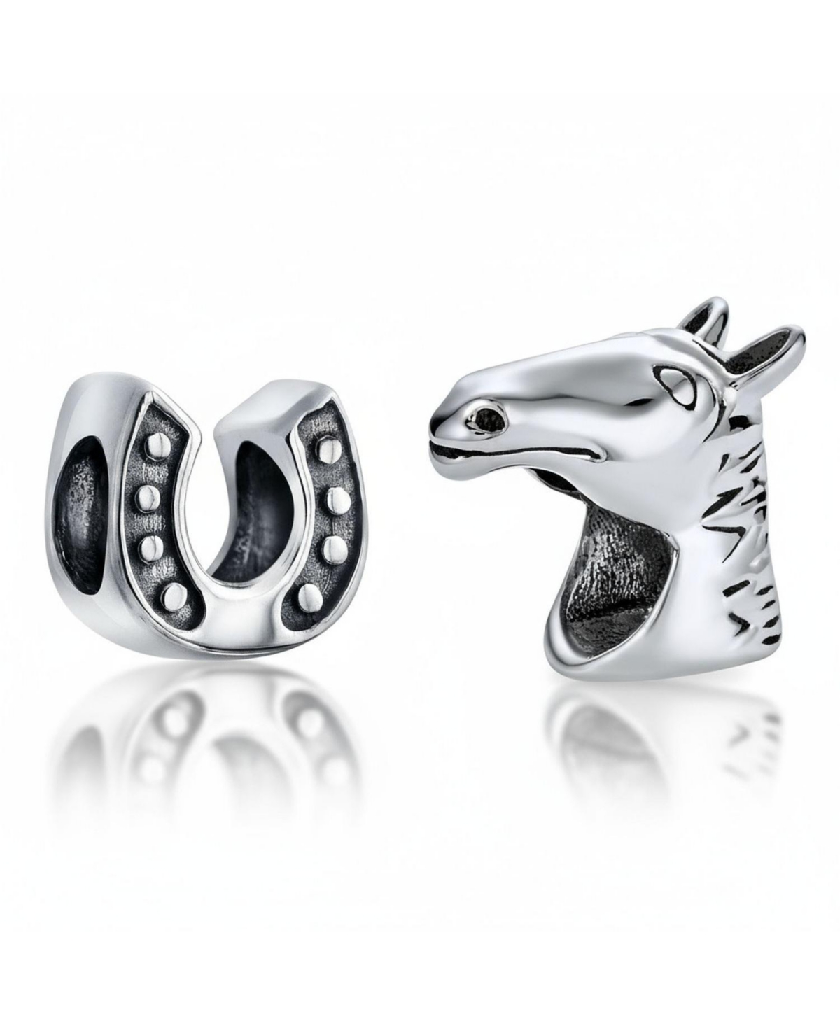 Click here for Bling Jewelry Set of 2 Western Cowgirl Horse & Luc... prices