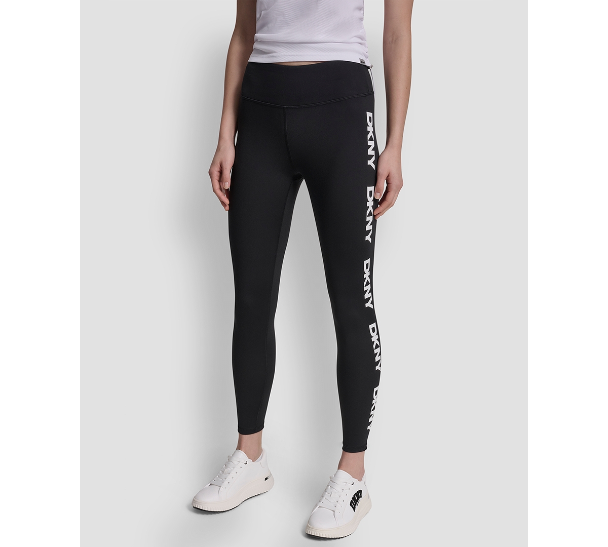 Click here for Dkny Sport Womens High-Waist Repeat Logo Leggings... prices