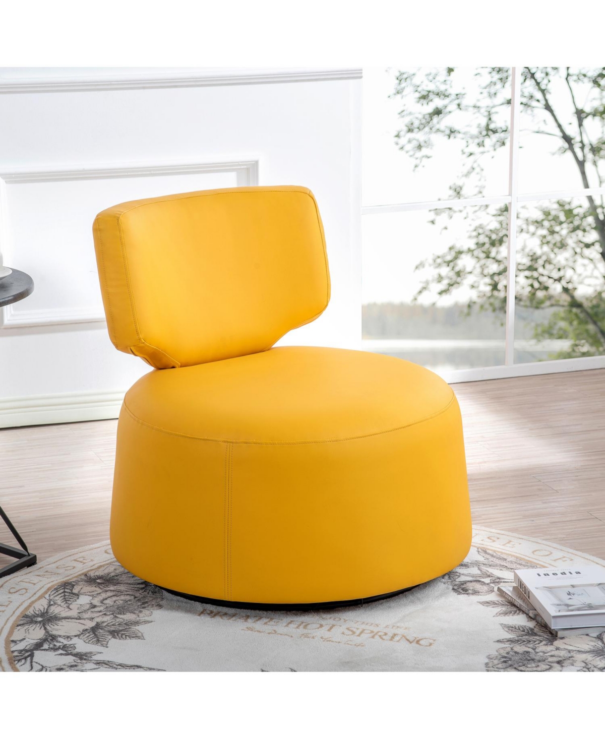 Click here for Streamdale 29" Wide Swivel Chair - Yellow prices