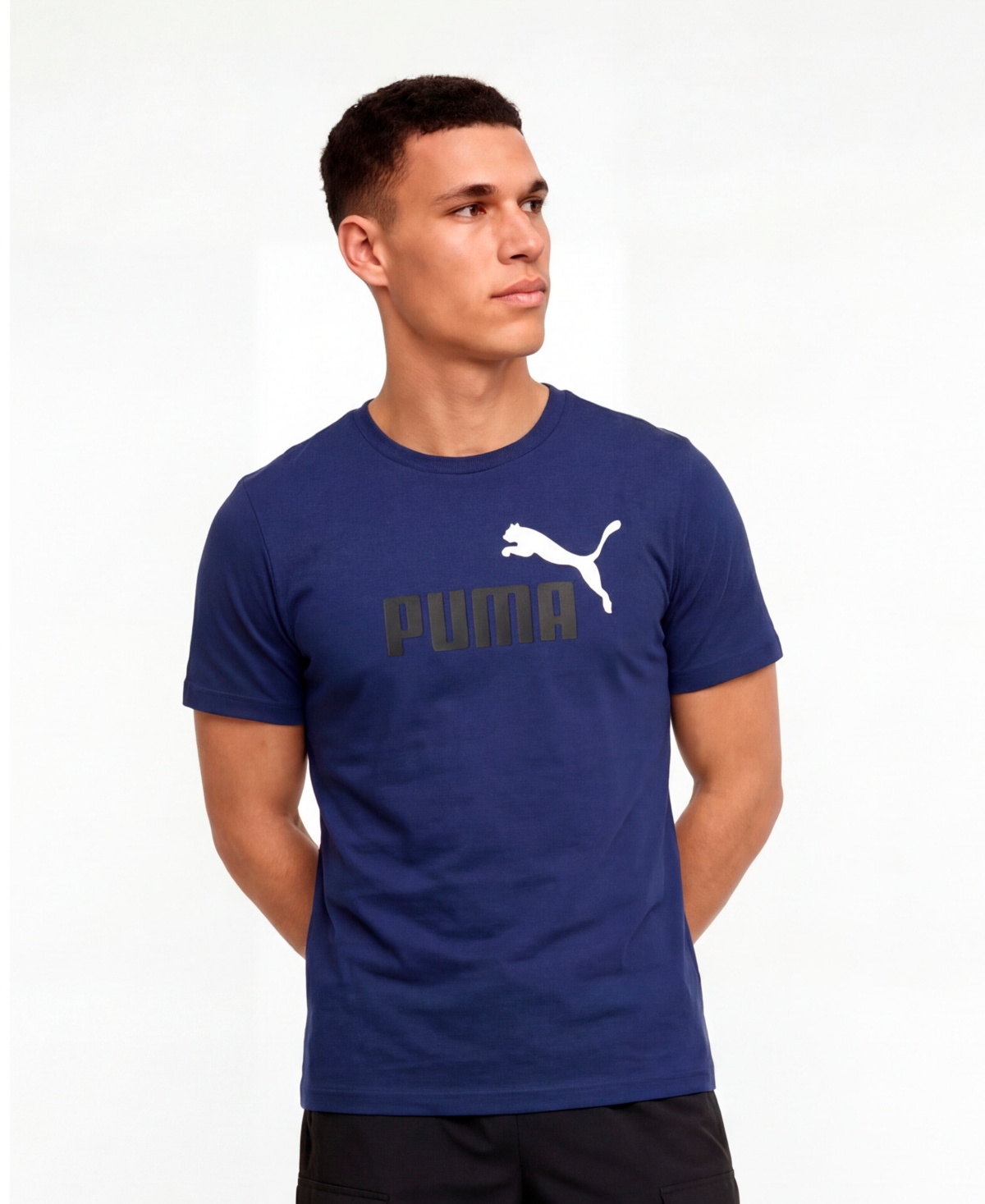 Click here for Puma Mens Essential Logo T-Shirt - Blue Jewel prices