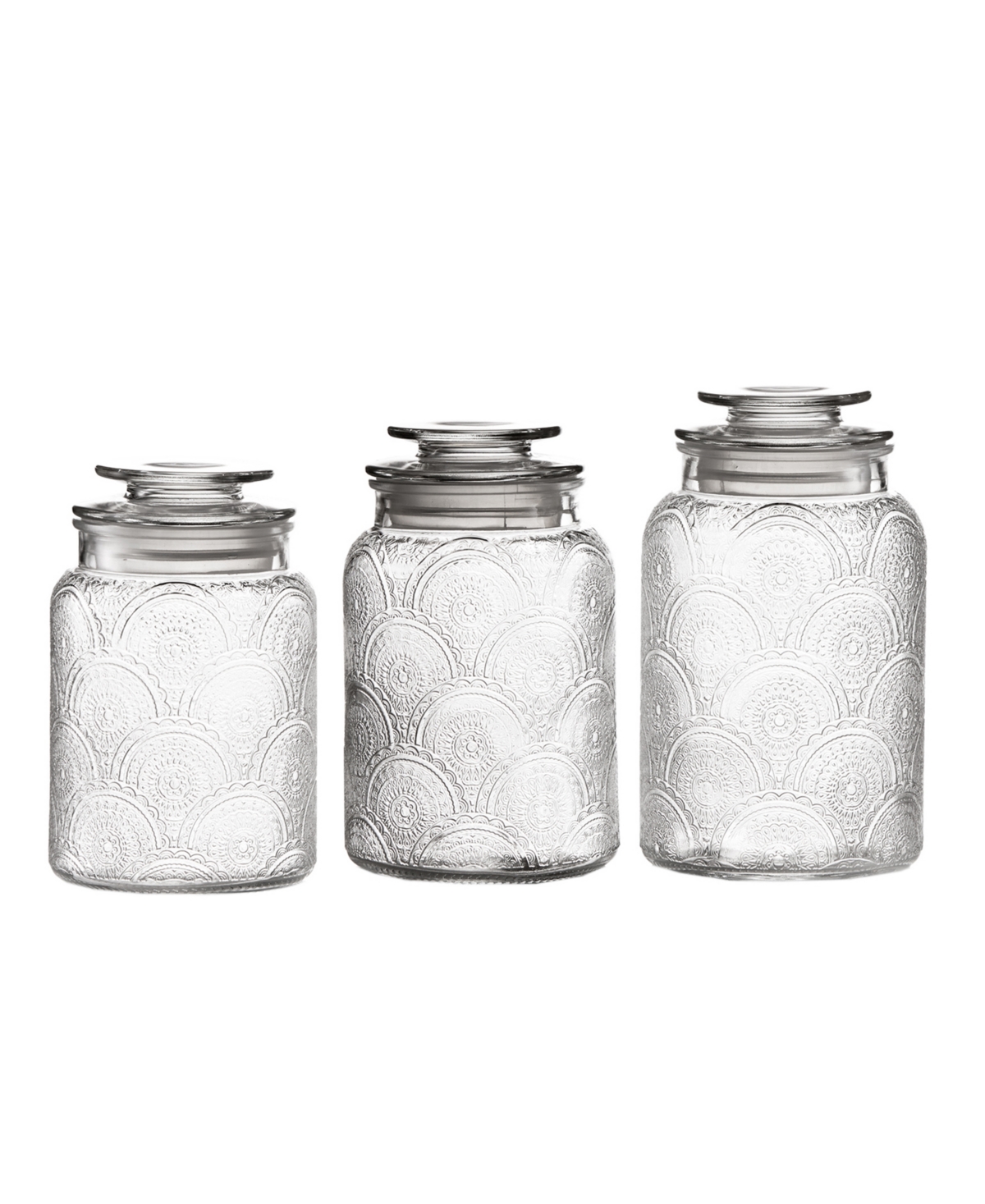 Click here for Style Setter Glass Canister  Set of 3 prices