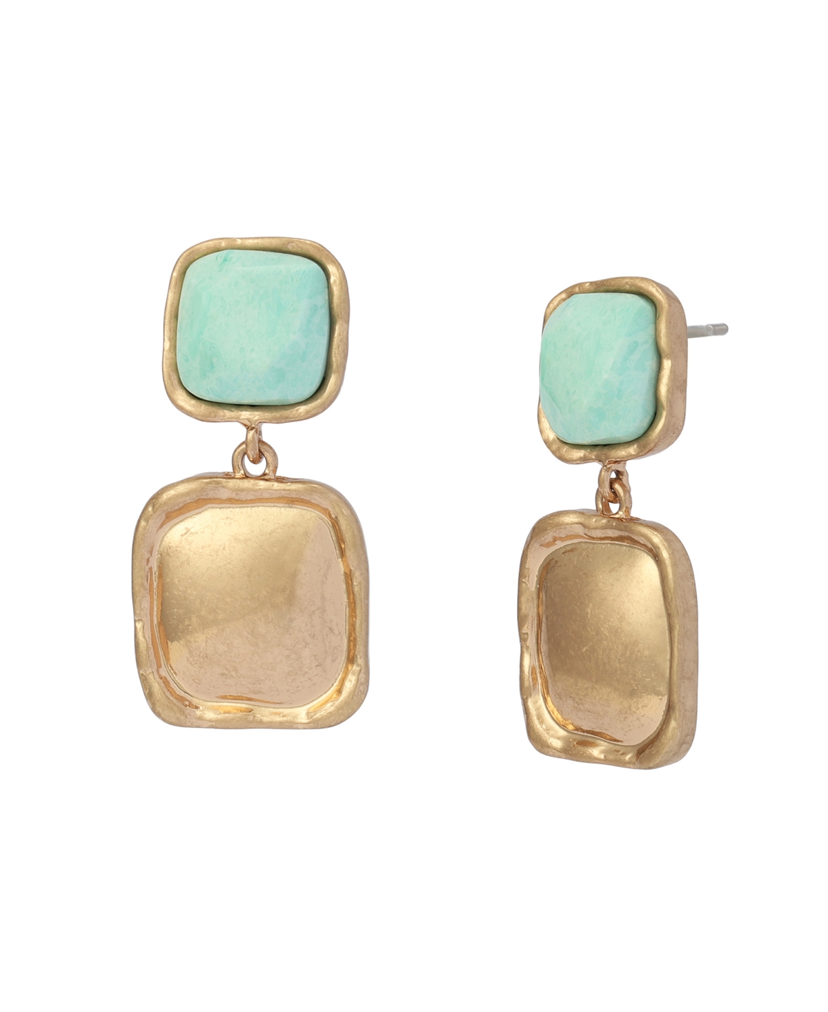 Click here for Robert Lee Morris Soho Turquoise Stone Double Drop... prices