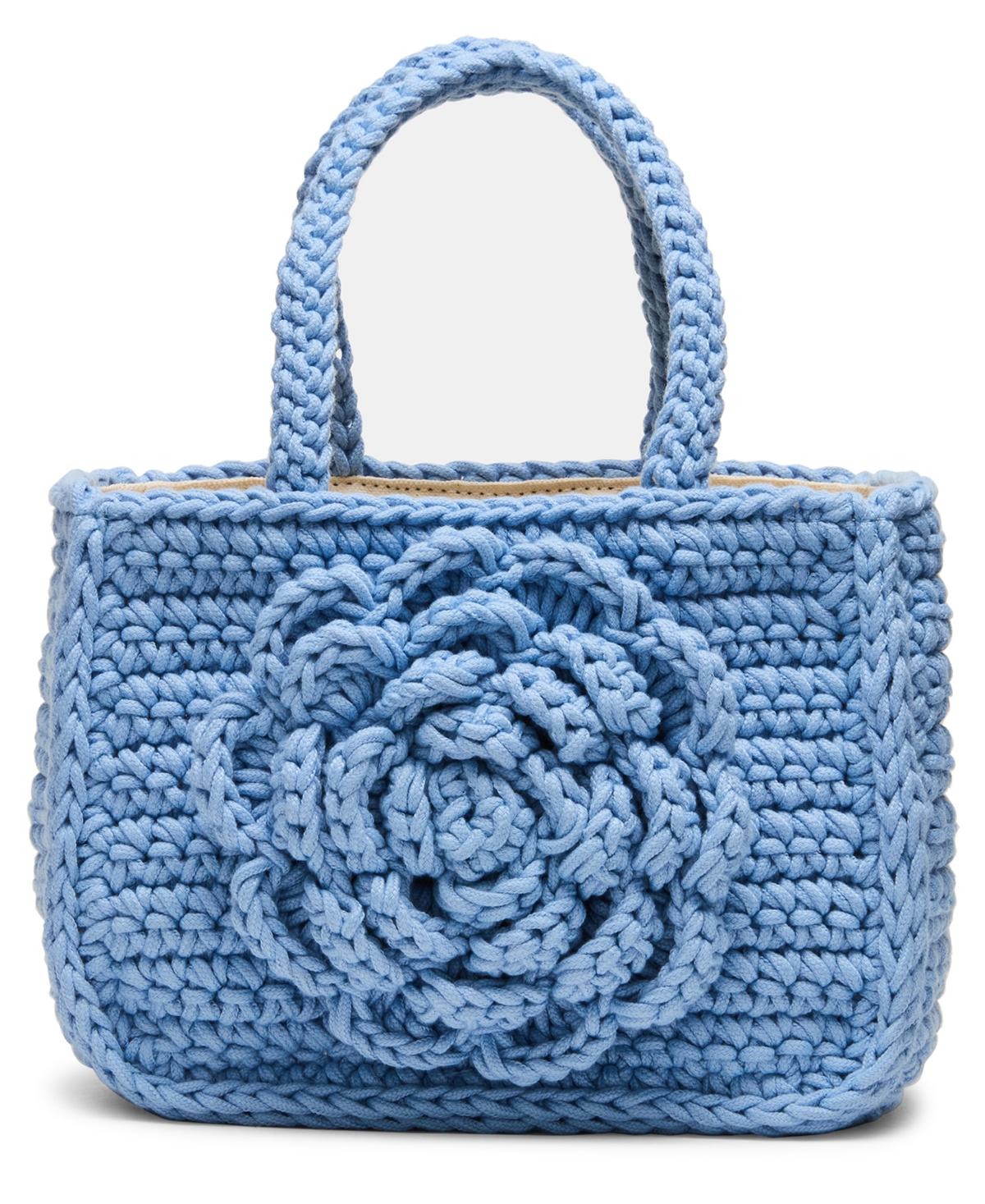 Click here for Steve Madden Bluvly Croshet Rose Bag - Light Blue prices